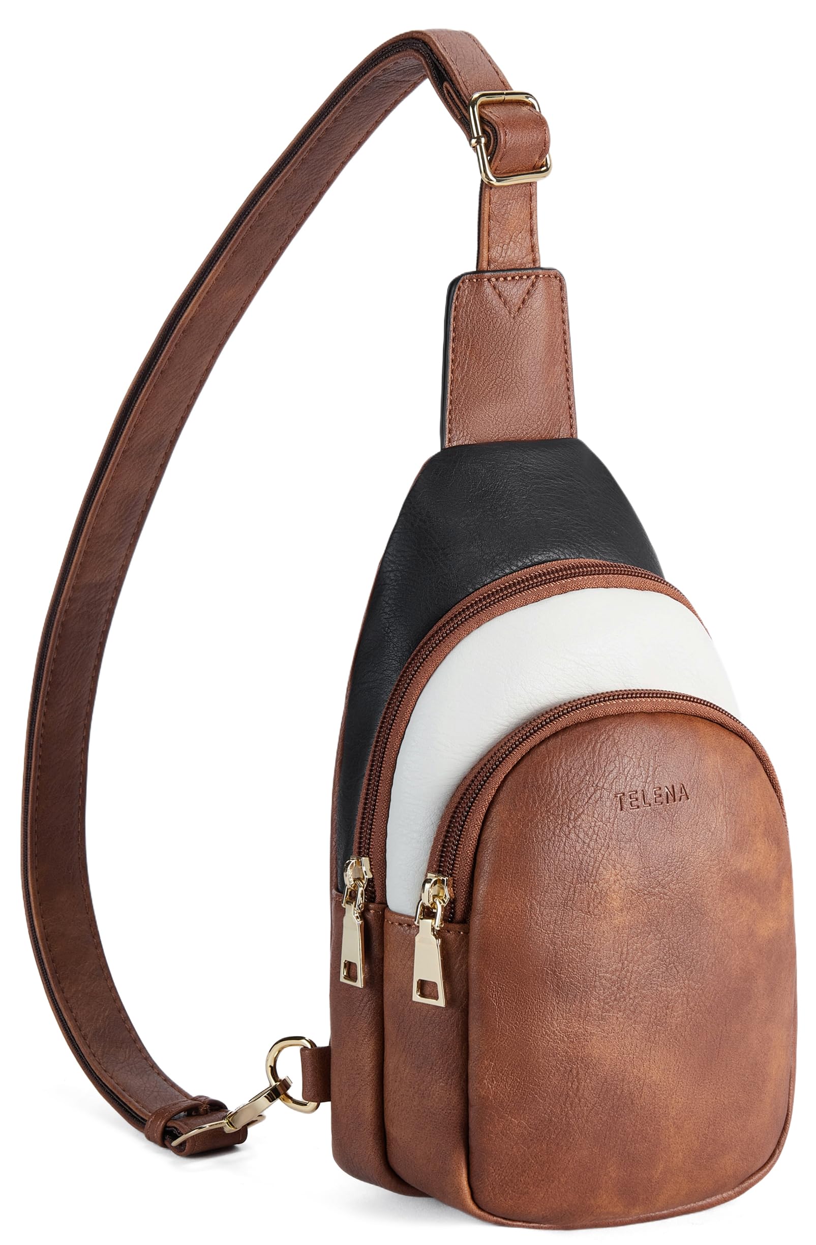 Amazon.com: Telena Sling Bag for Women Leather Fanny Pack Crossboday ...