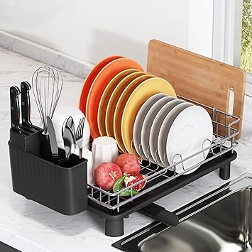 romision Dish Drying Rack for Kitchen Counter, Dish Strainers with ...