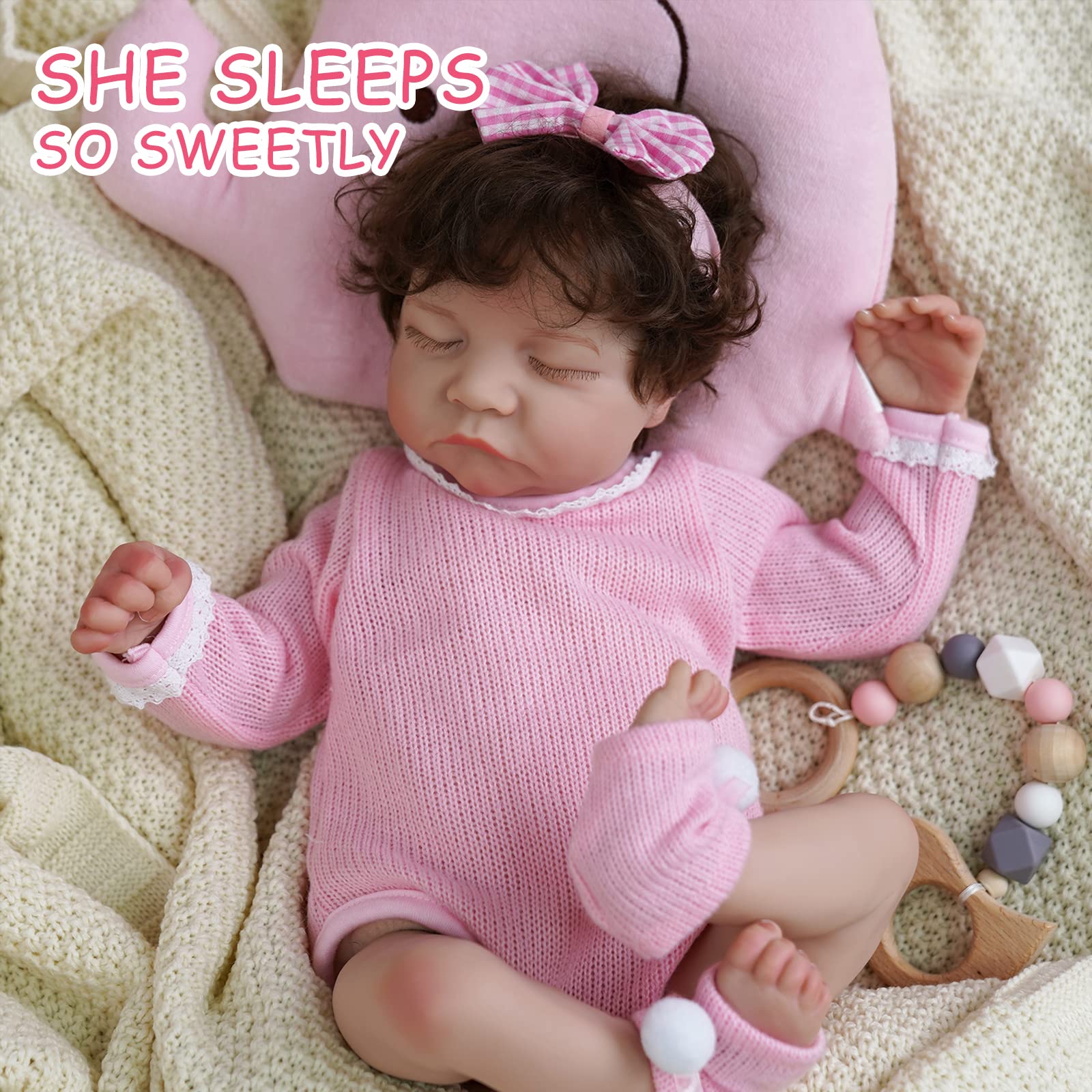 JIZHI Lifelike Reborn Baby Dolls - 17-Inch Baby Soft Skin Realistic ...