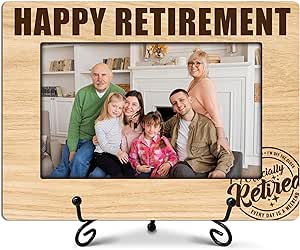 Amazon.com - ukebobo Happy Retirement Picture Frames, Officially ...