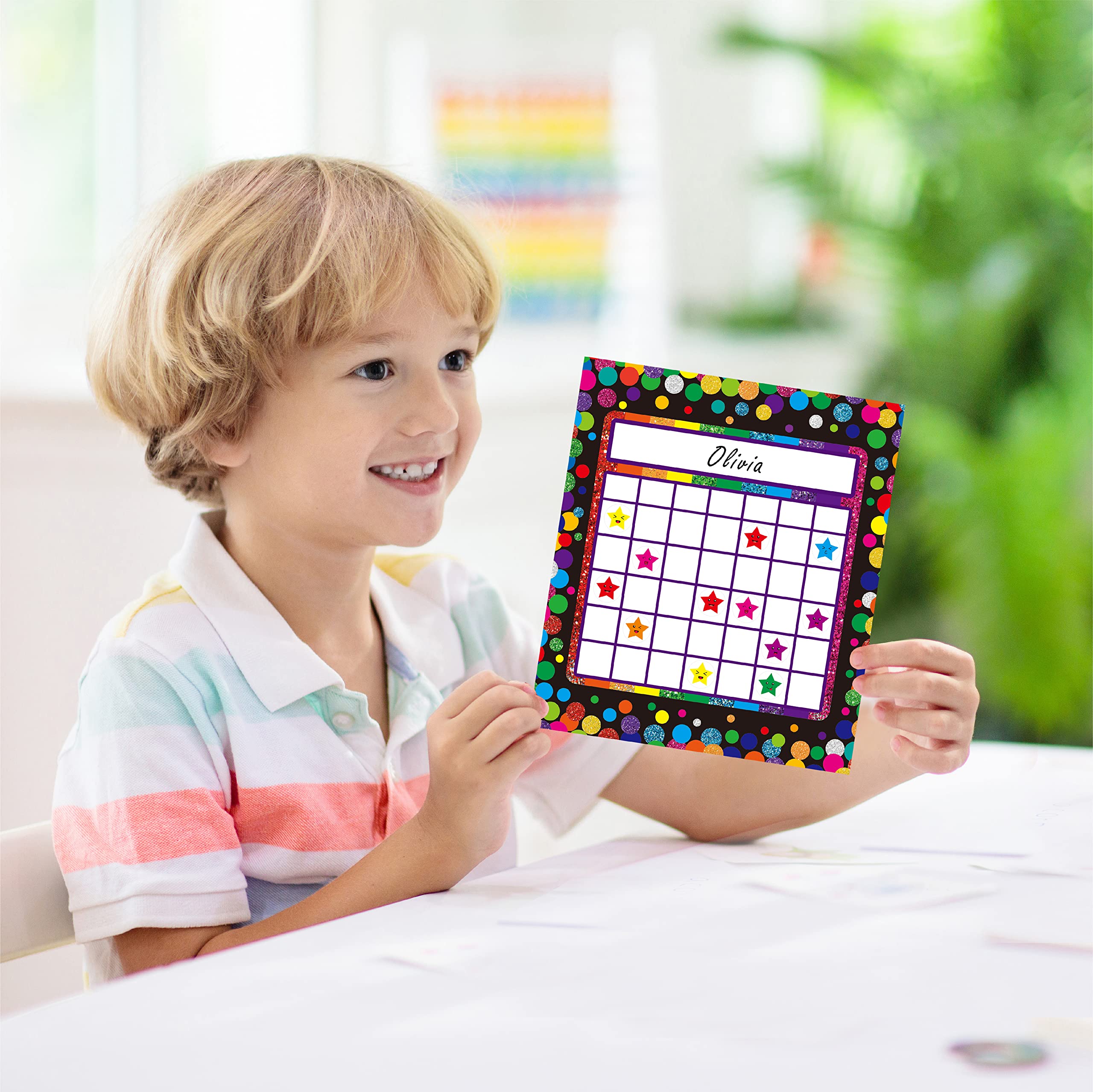 Snapklik.com : 66 Pack Classroom Incentive Chart, 2 Confetti Designs