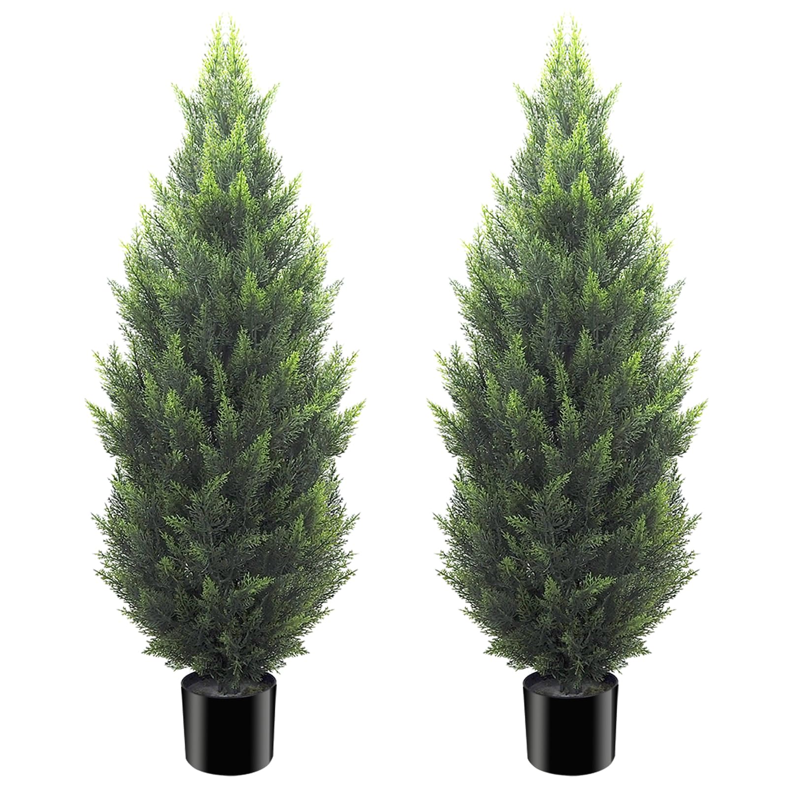 Amazon.com - 4FT Artificial Cedar Topiary Tree Lifelike Faux Cedar ...