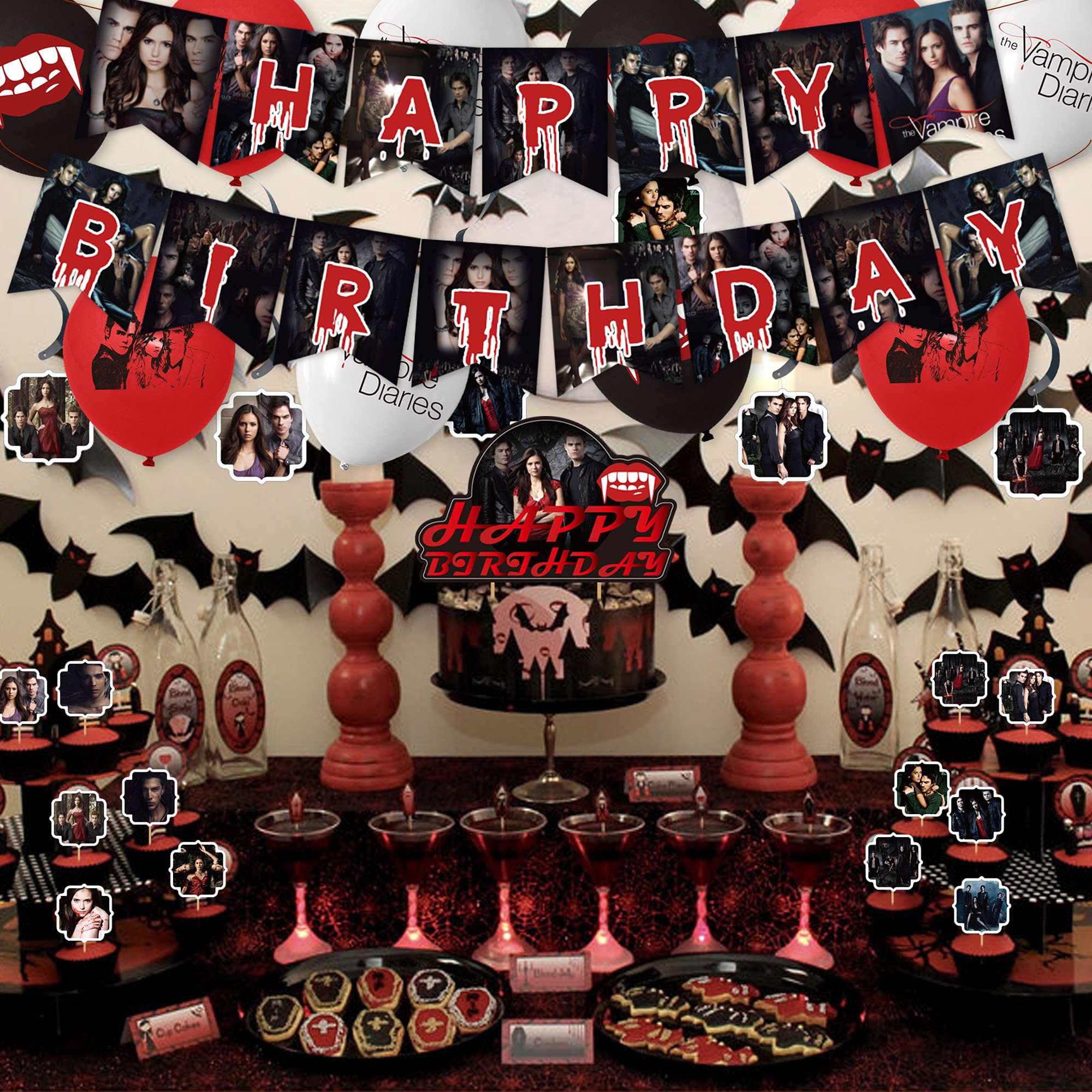 The Vampire Diaries Party Decorations Set, Vampire Halloween Theme ...