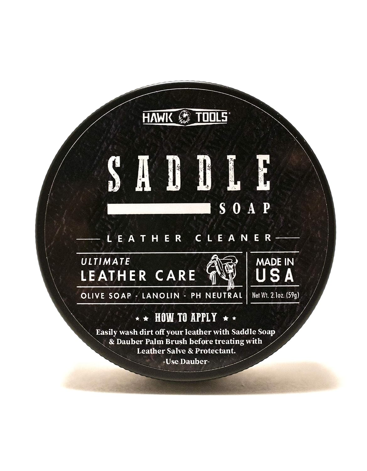 Amazon.com : Hawk Tools Saddle Soap | Lanolin & Olive Soap | PH Neutral ...