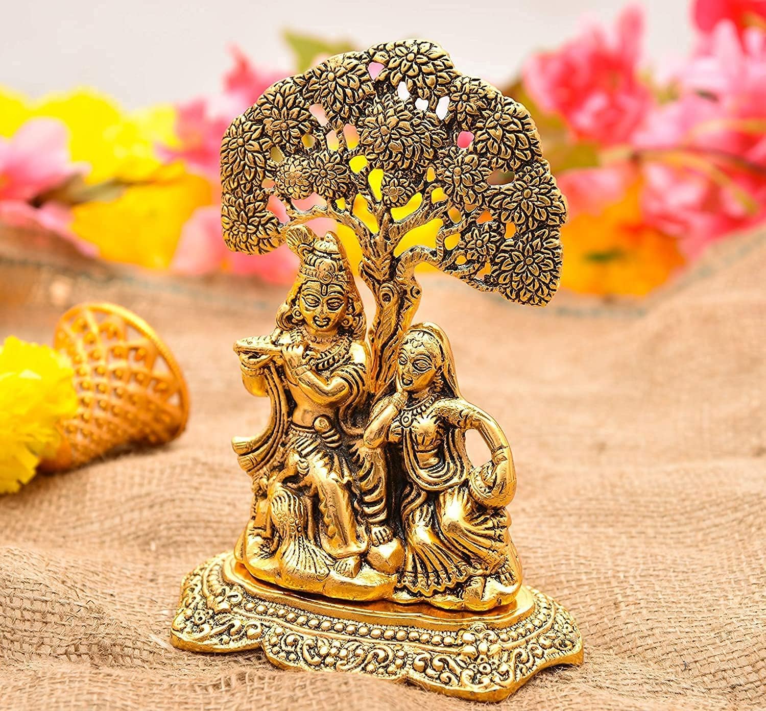 Buy RMCG Traders Radha Krishna Murti || Radha Krishna Under Tree ...