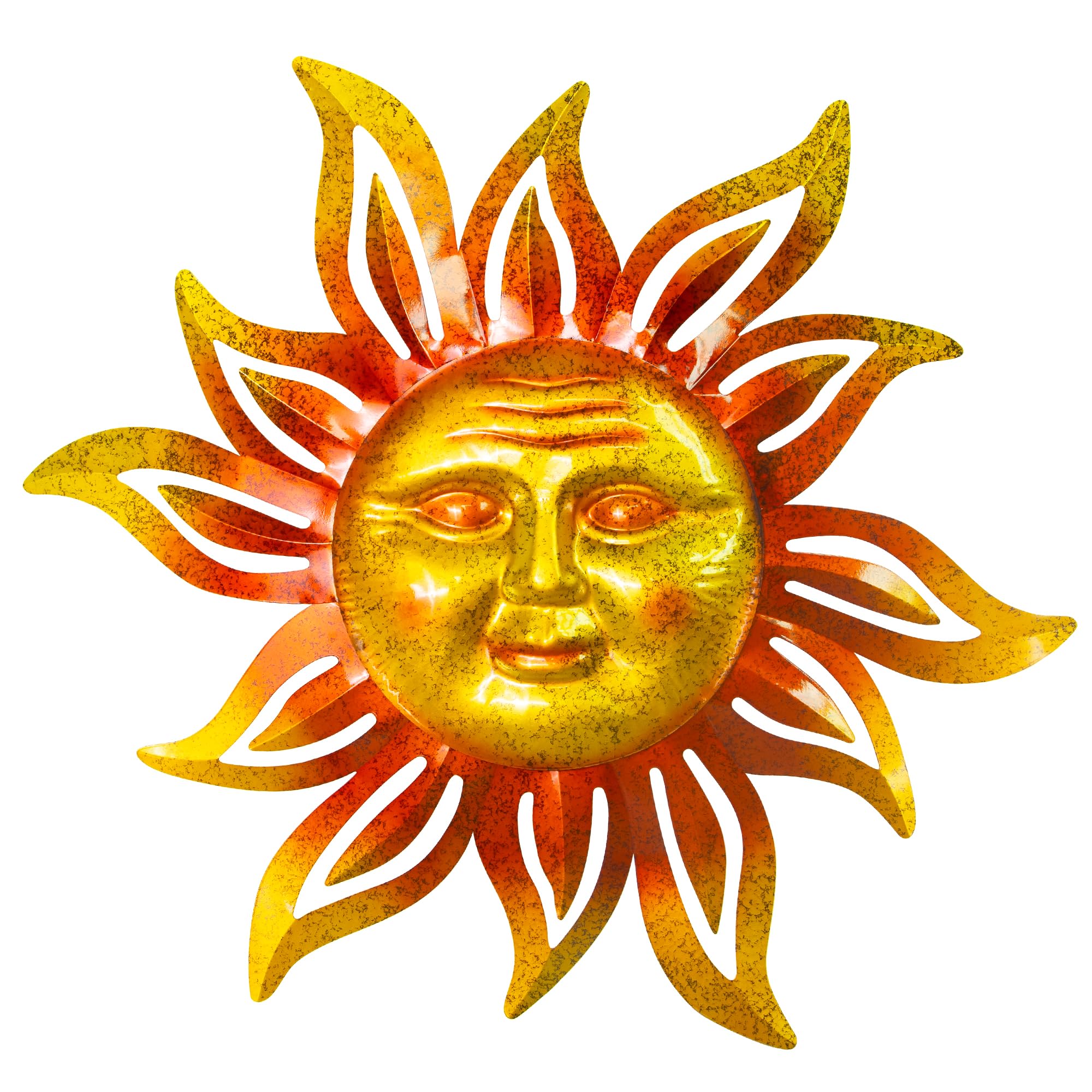 Amazon.com: BVLFOOK Large Sun Wall Art Decor 42 inch Metal Wall Art ...