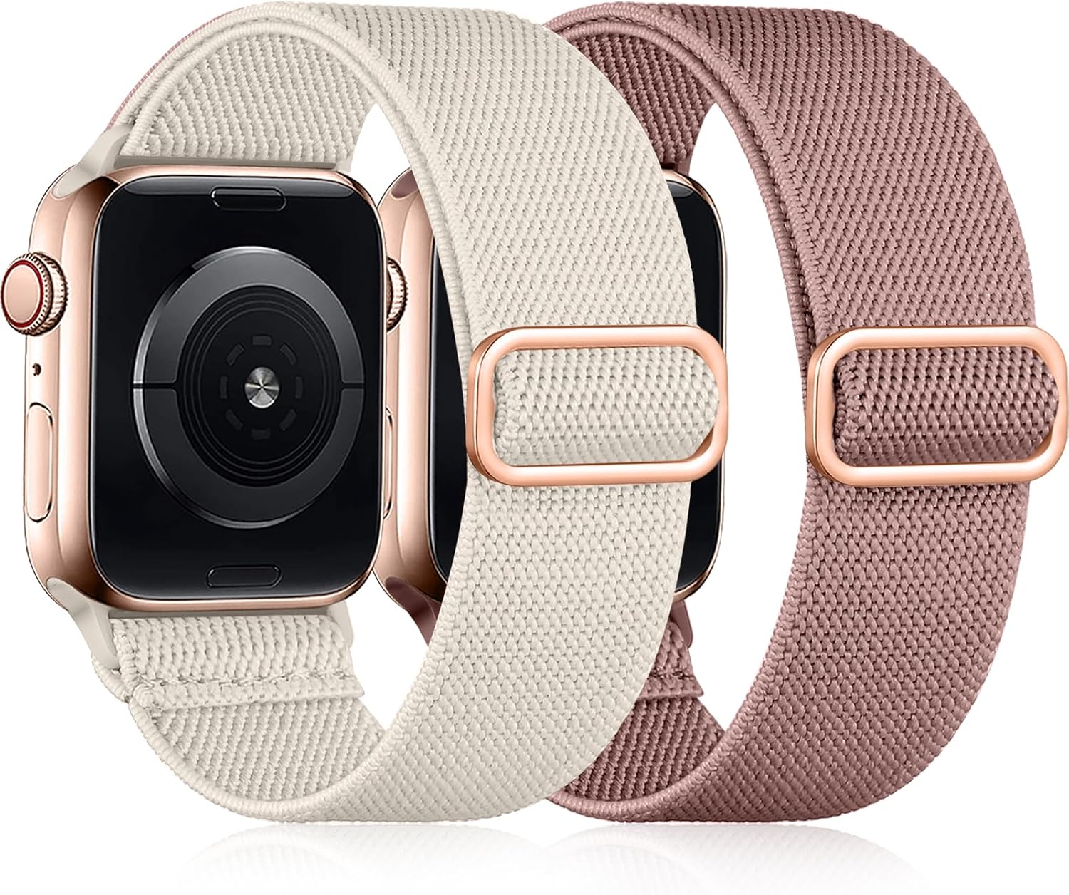 Easuny 2 Pack Elastic Strap Compatible with Apple Watch Strap 38mm 40mm ...