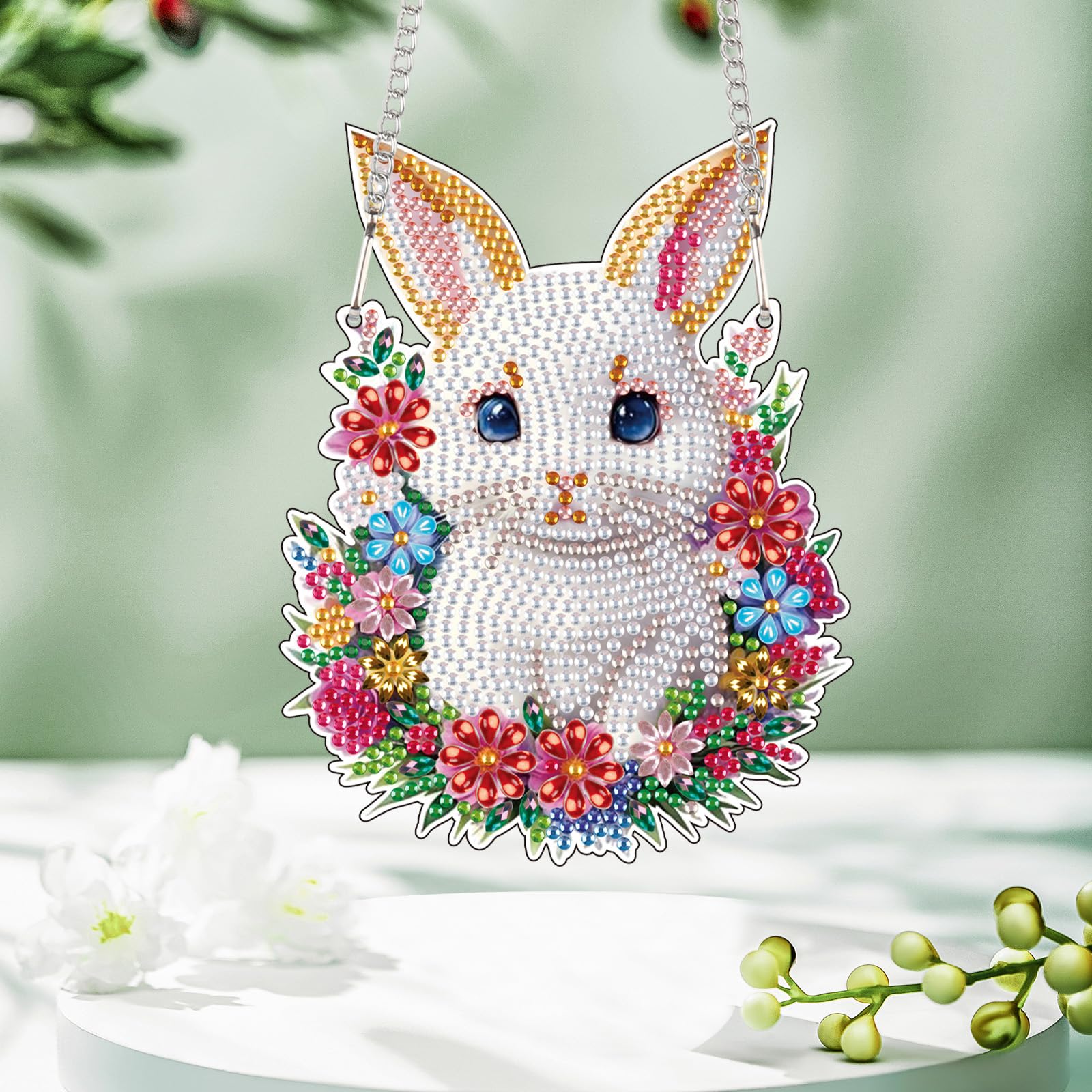 Amazon.com: Tontut Easter Diamond Painting Wall Hanging, Bunny Special ...