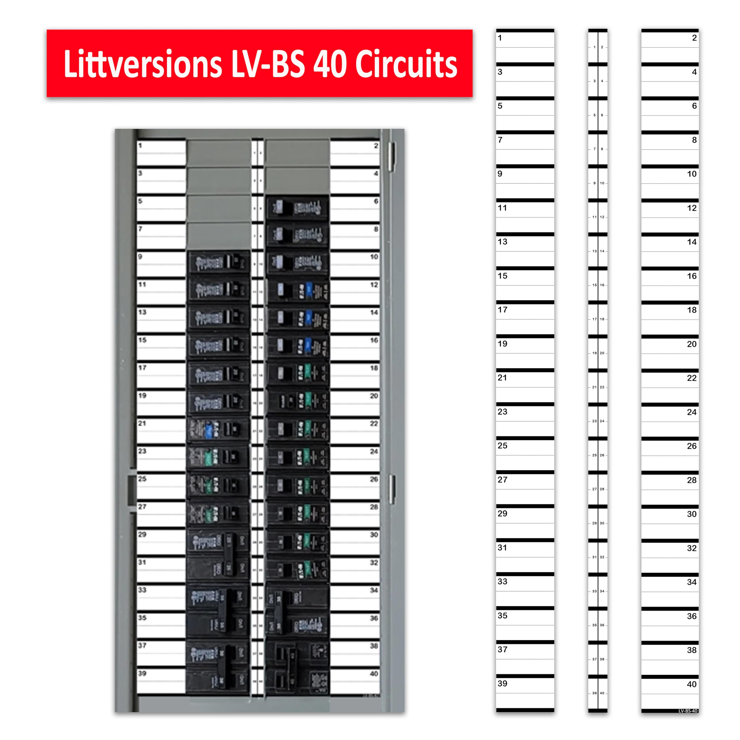 Littversions Universal Panel Marker Kit With Colored Icons