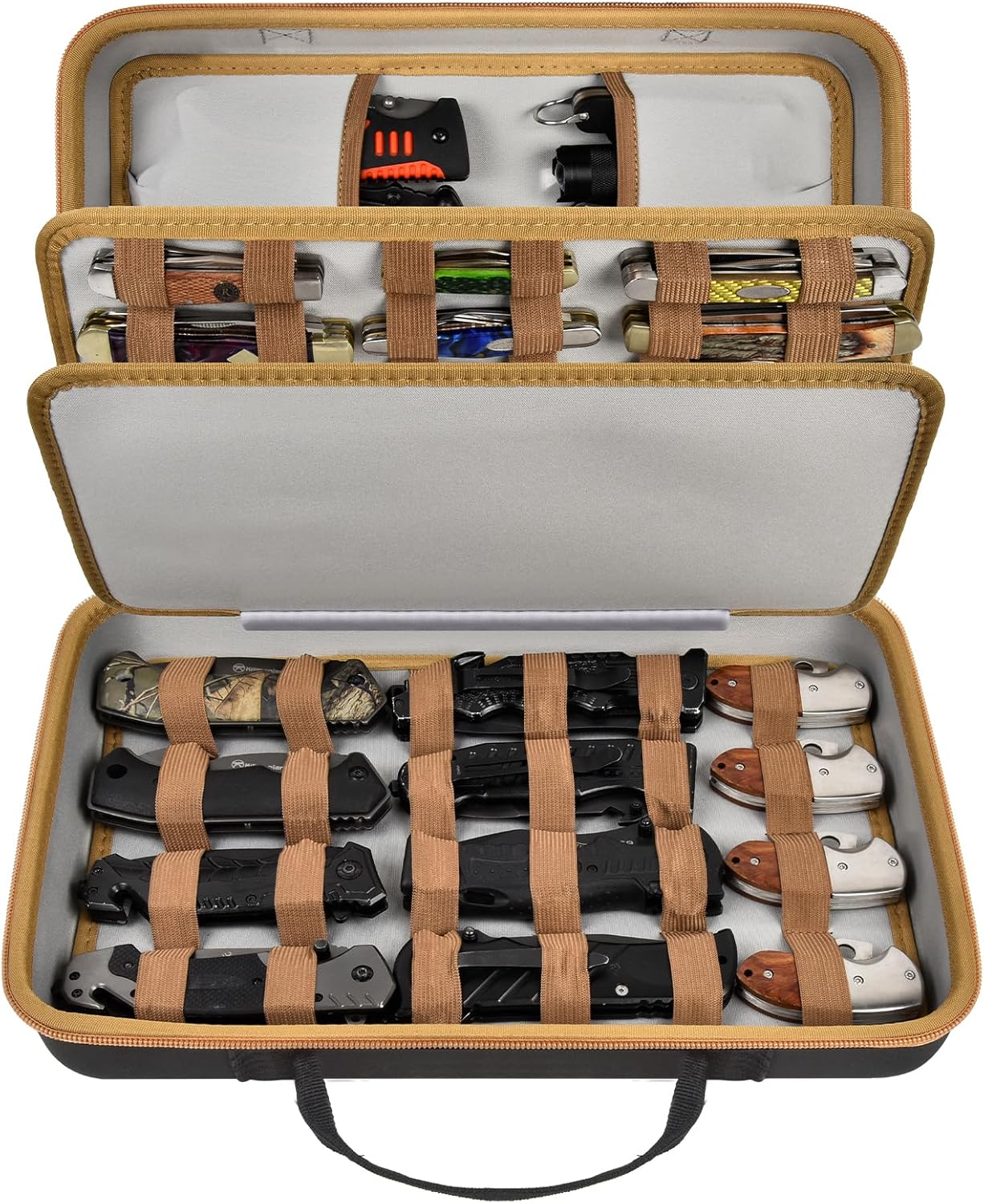 Amazon.com: ANKHOH Knife Display Case for 56+ Pocket Knife, Folding ...