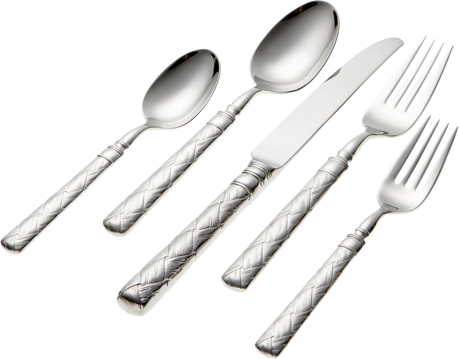 Amazon.com | Yamazaki Atria 5-Piece Place Setting: Flatware Sets ...