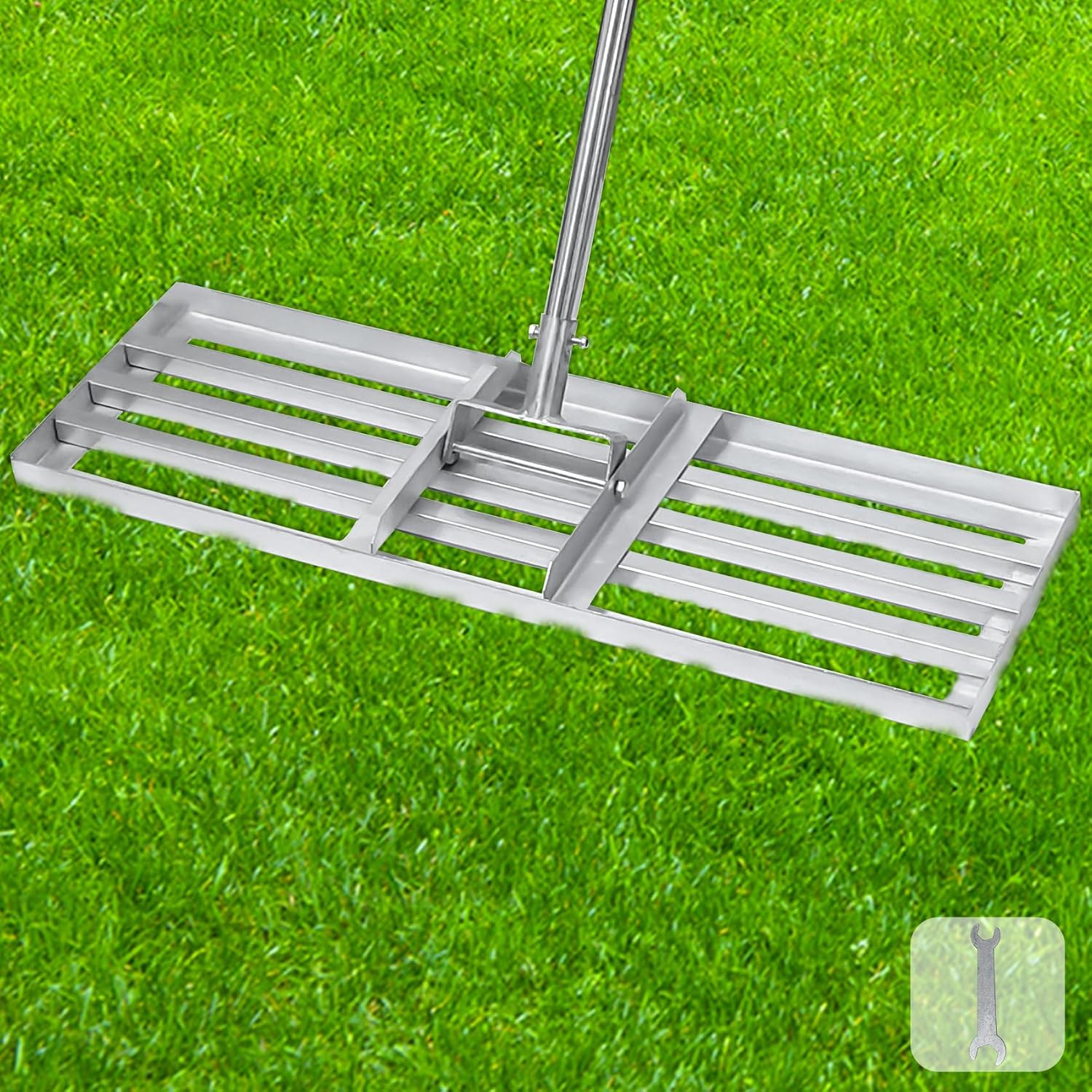 Amazon.com : Lawn Leveling Rake, 48"x10" Lawn Leveler Rake with 6.5FT ...