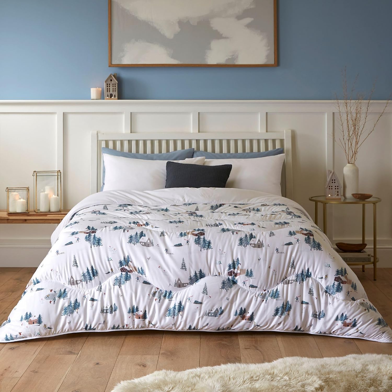Night Lark Coverless Duvet and Pillowcase Set, Autumn Collection ...