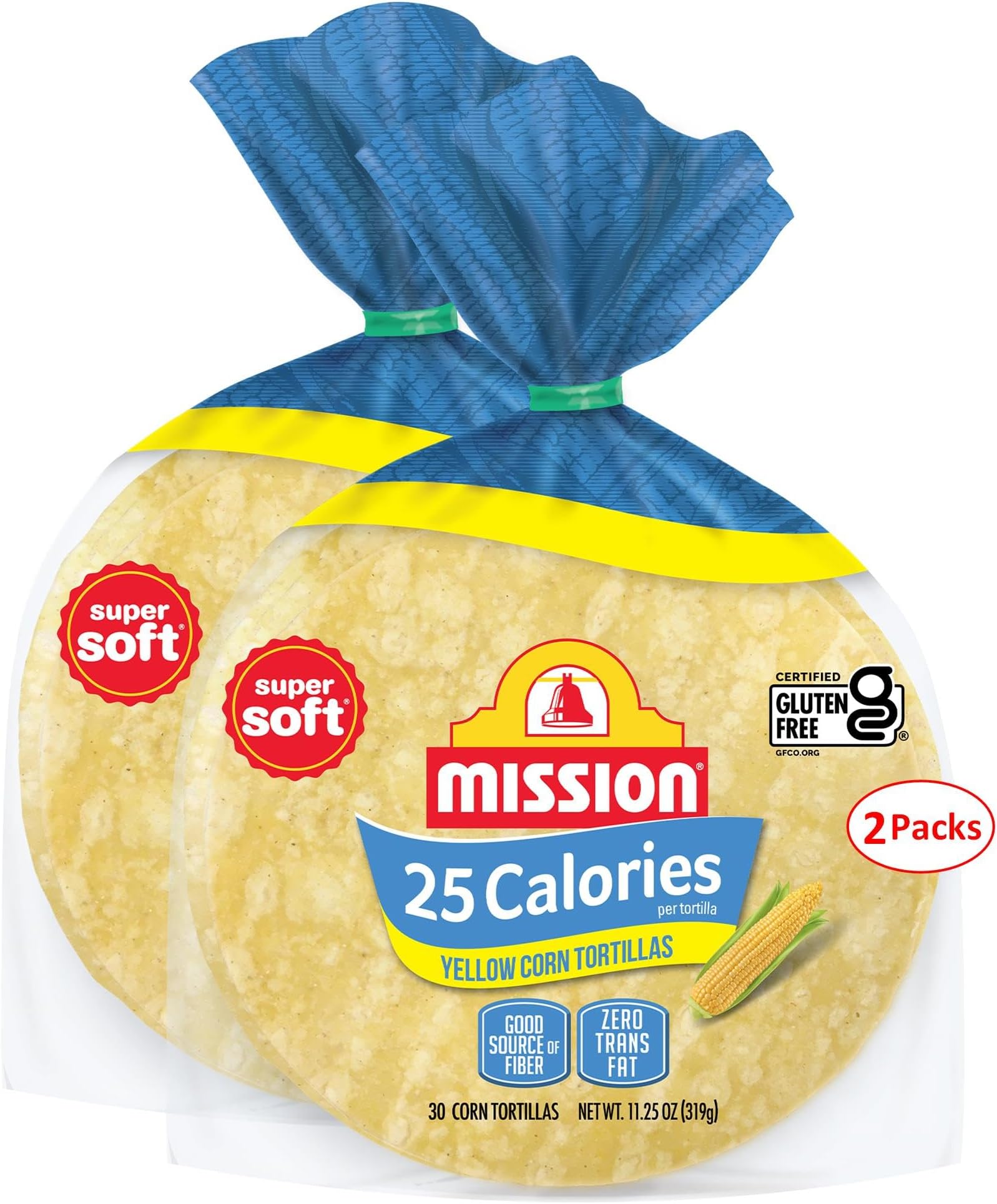 Amazon.com: Generic Mission 25 Calorie Yellow Corn Tortillas - 30 Count ...