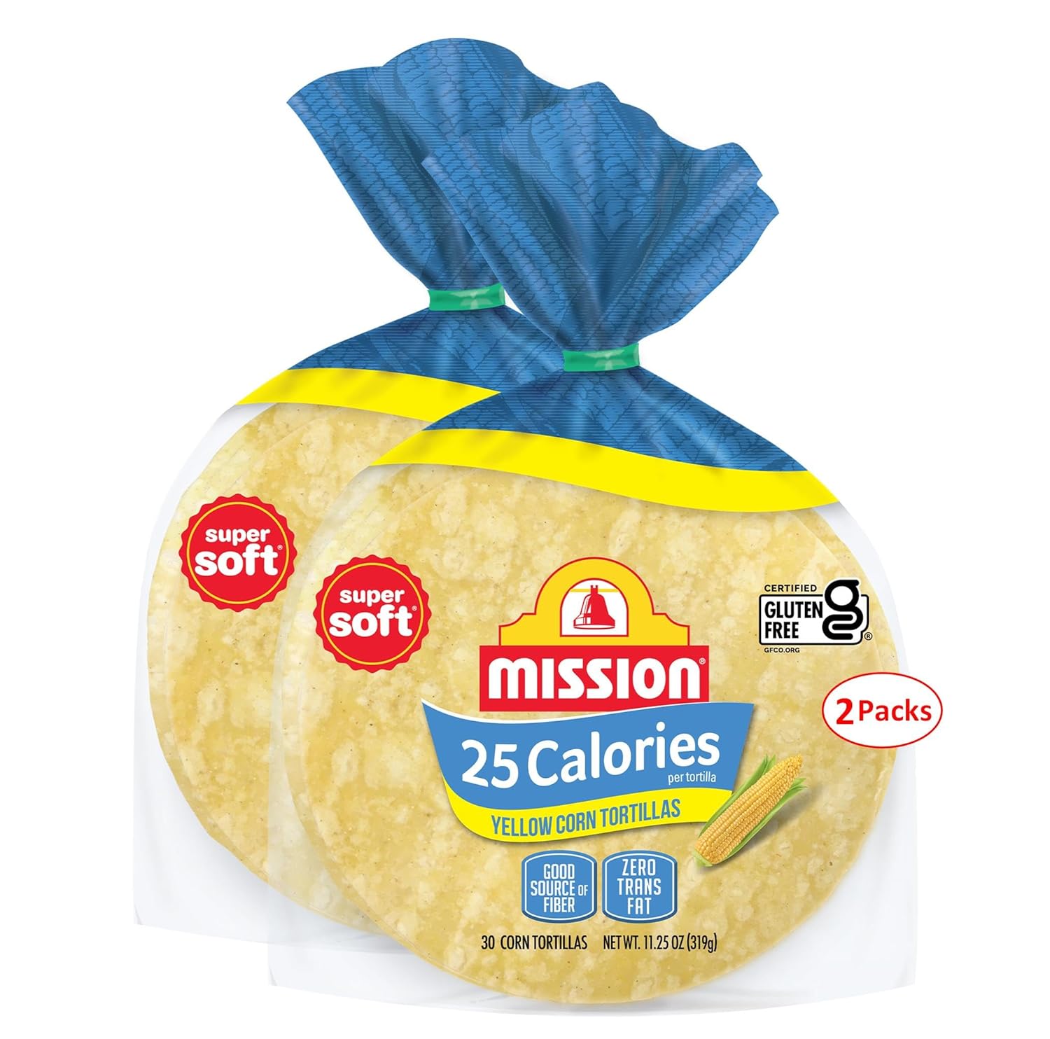 Amazon.com: Generic Mission 25 Calorie Yellow Corn Tortillas - 30 Count ...