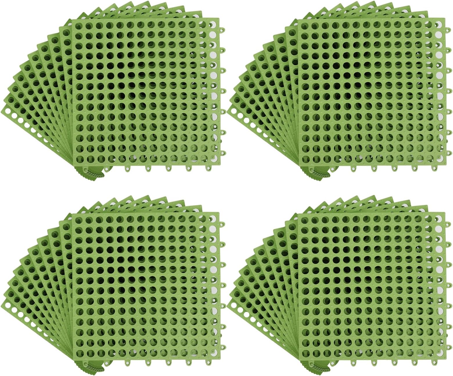 Amazon.com: Huwena 50 Pcs Modular Interlocking Cushion 10 x 10 Inch Non ...