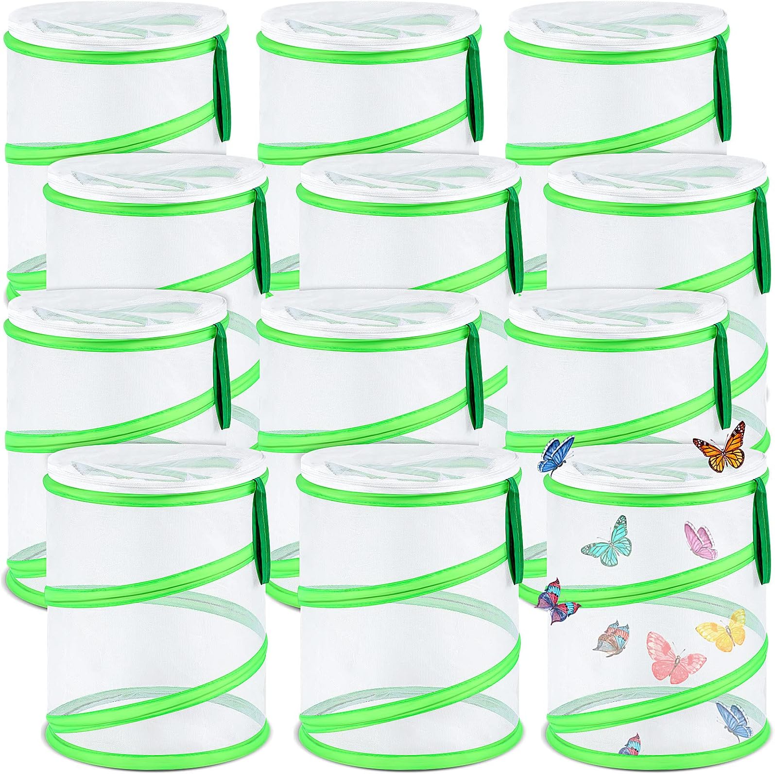 Amazon.com: 12 Pcs Butterfly Habitat Cage Bulk 12 x 14 Inch Insect Mesh ...