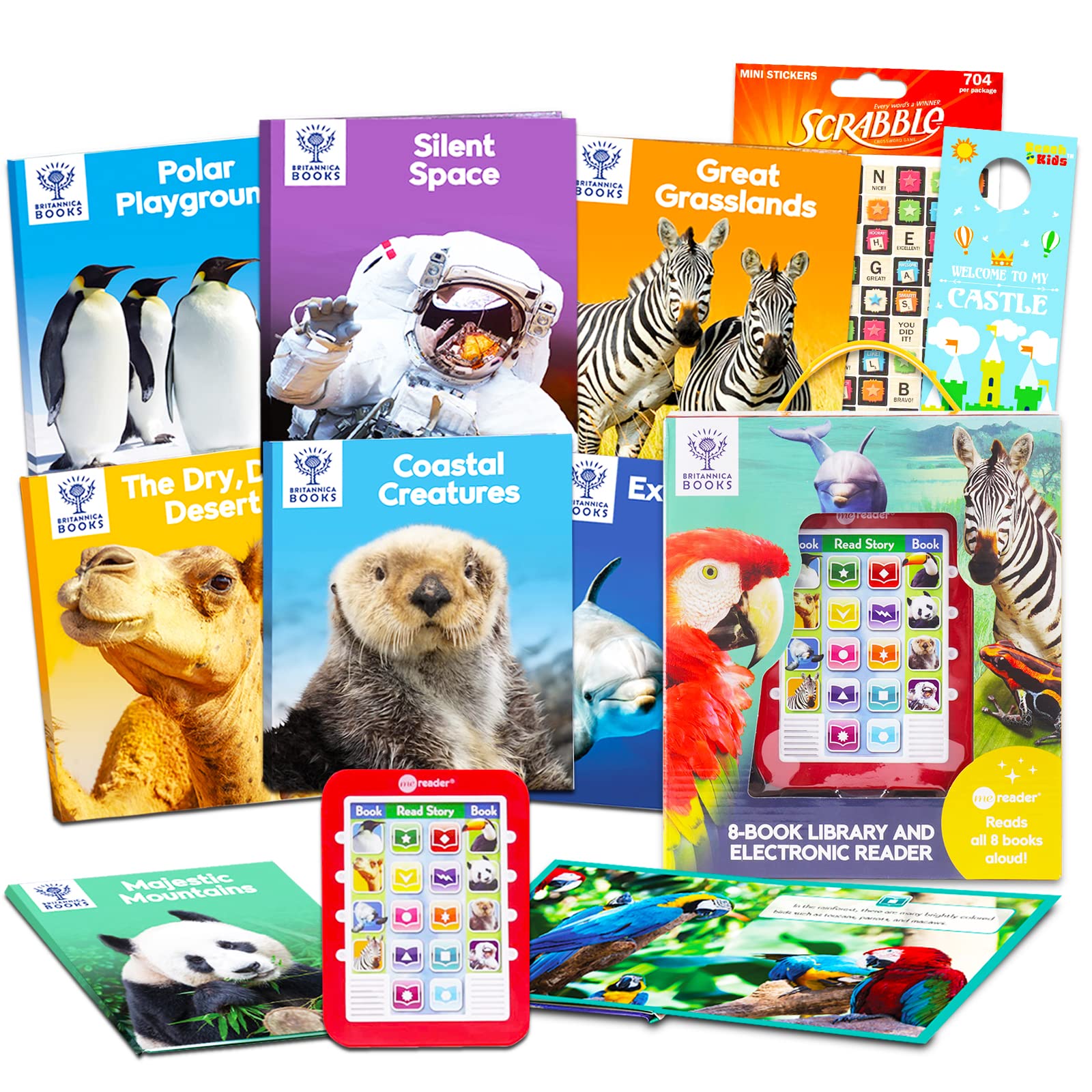 Encyclopedia Britannica Kids Me Reader Set - Bundle with 8 Read Aloud ...