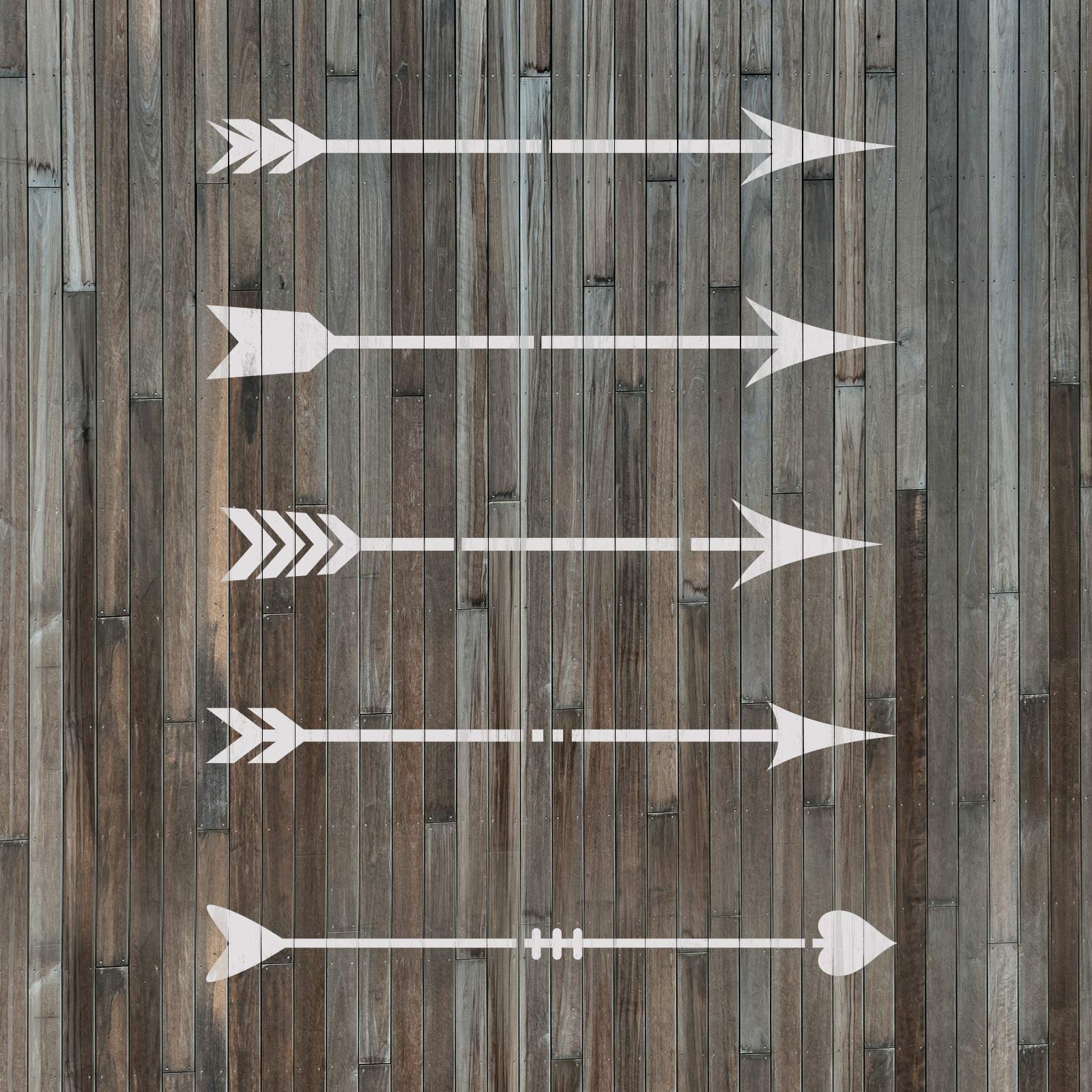 Rustic Arrow Stencil A Tribal Arrows Stenciled Boys Bedroom