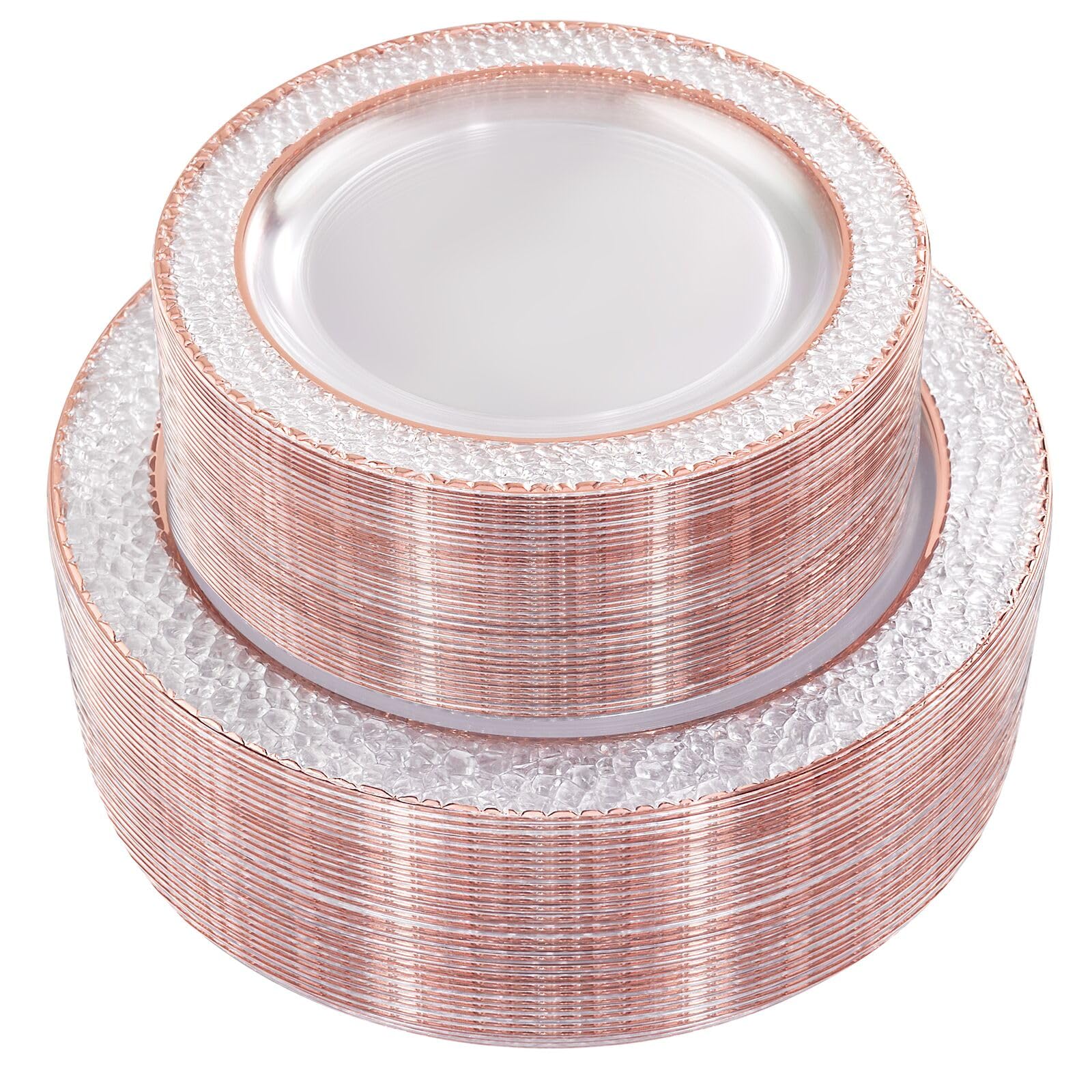 Rose Gold Plastic Plates