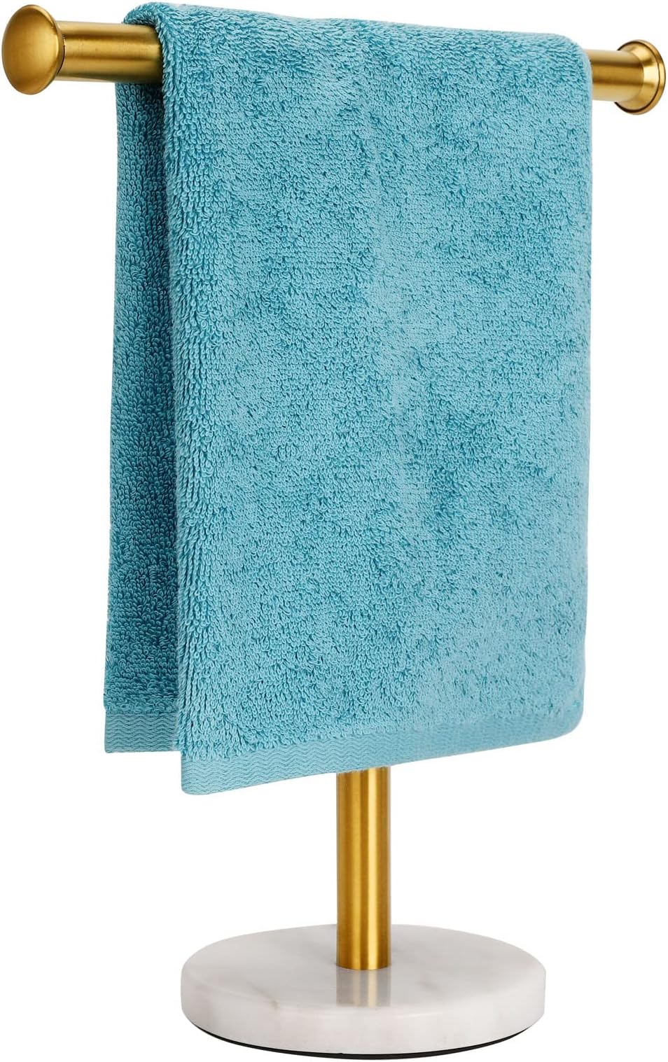 Amazon.com: Gold Hand Towel Holder Stand Countertop, Sturdy Marble Base ...