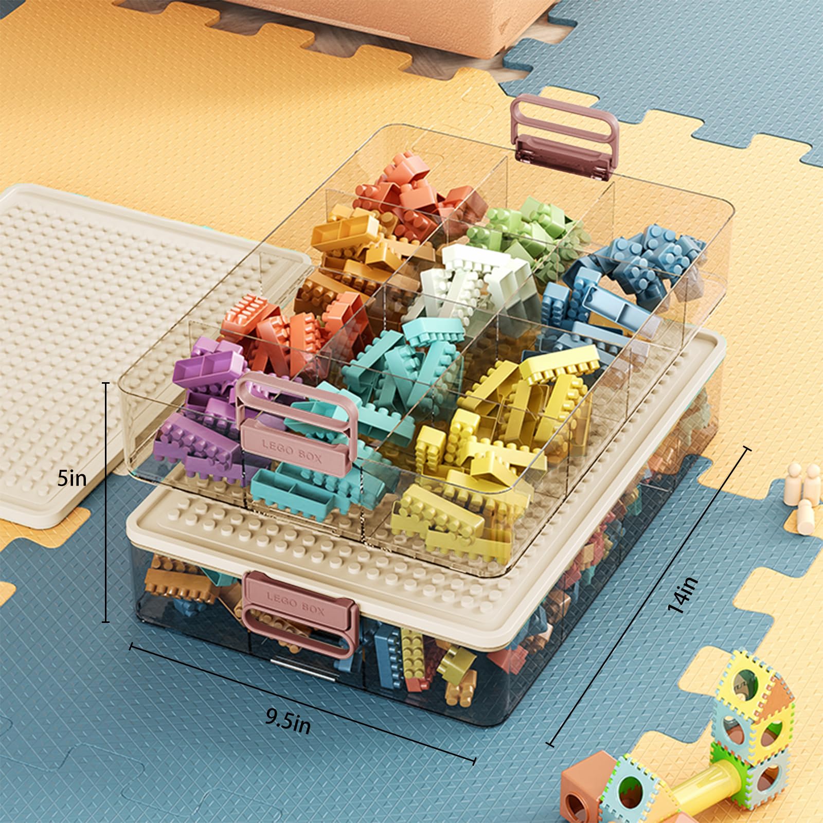 Snapklik.com : Toys Storage Organizer Bins For Lego, Stackable Toys ...