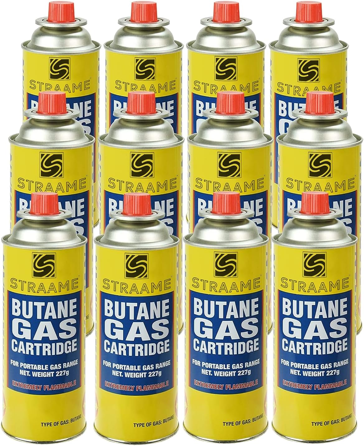 MAECENA Butane Gas Canister, Butane Gas Bottles for Camping Stove, BBQ ...