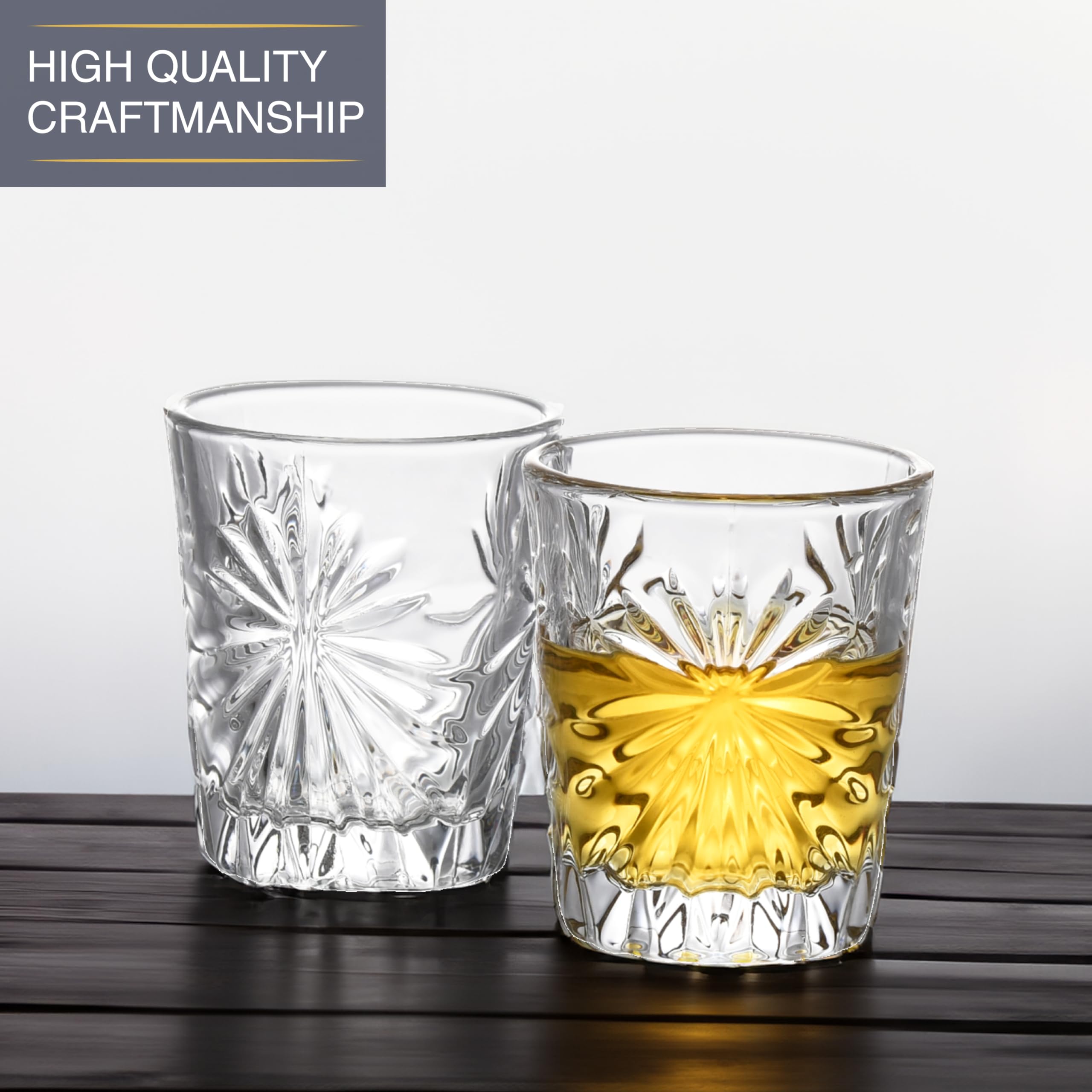 Snapklik.com : REGAL TRUNK & CO Crystal Shot Glasses - Set Of 6 - Fancy ...