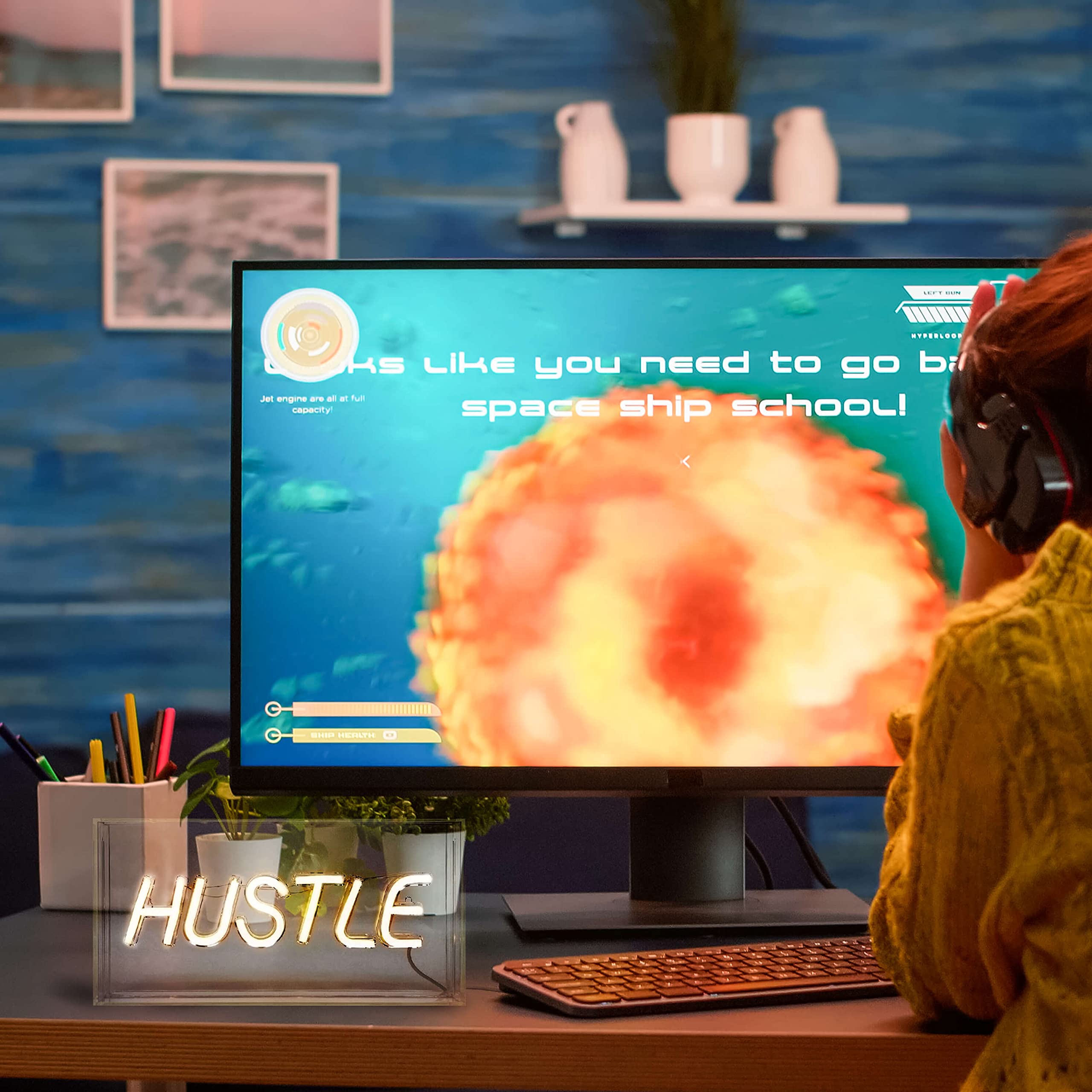 Neon Signs Letters Acrylic Light Box LED Signs for Bedroom Decor Neon ...