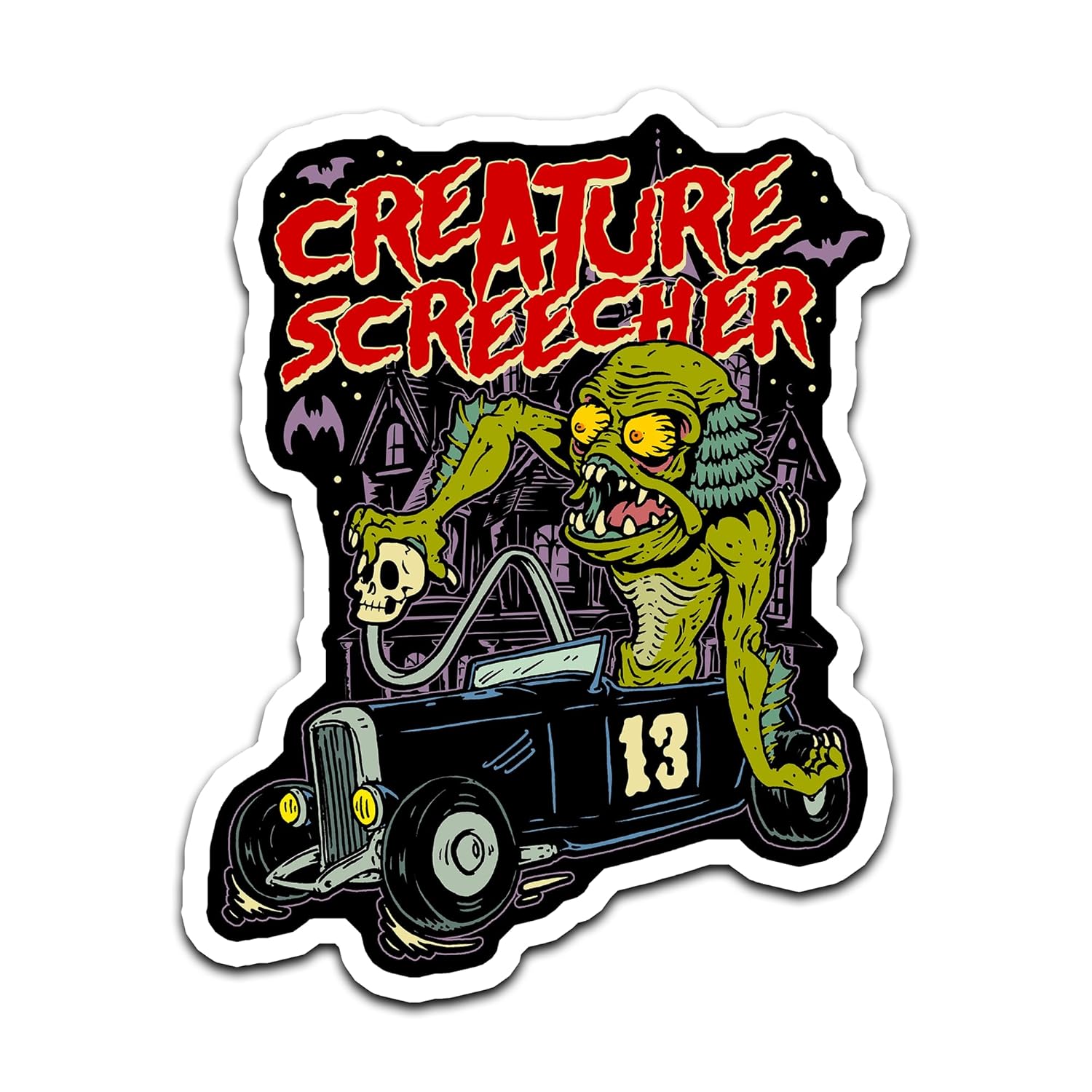 4 Creature Screecher Hot Rod 13 Horror Sticker Kosovo | Ubuy
