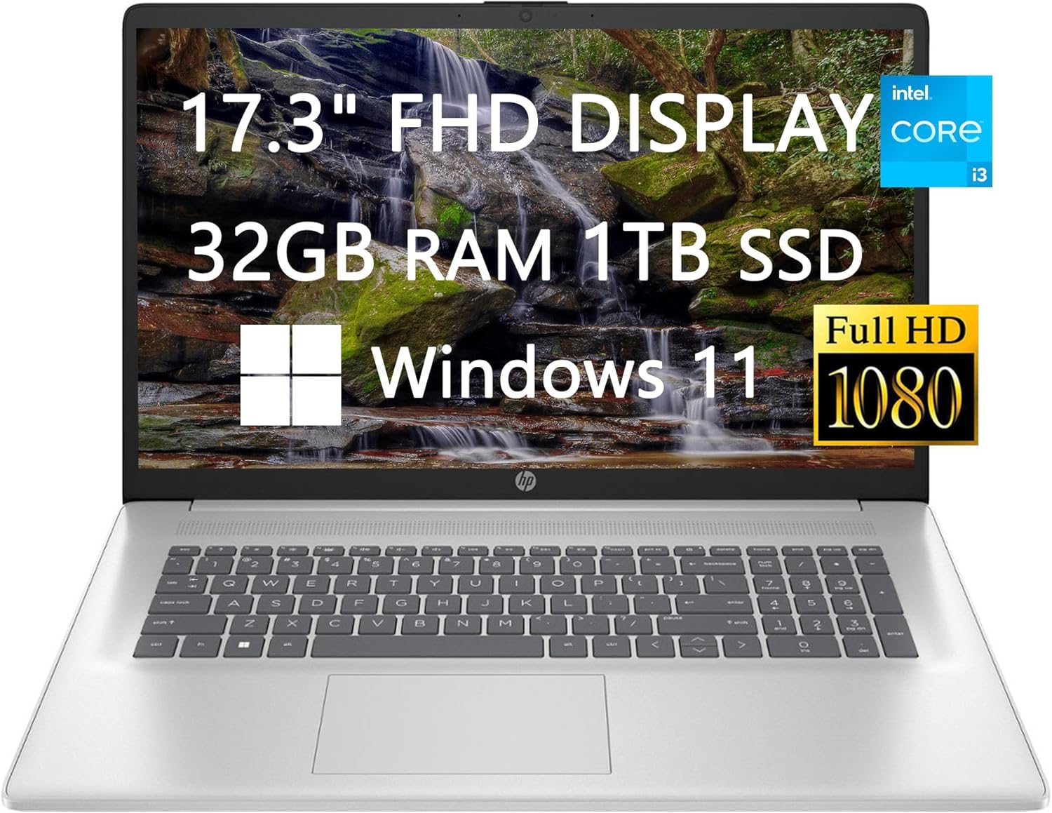 Amazon.com: HP 17.3 FHD Upgraded Laptop, Intel Core i3-1215U Processor ...