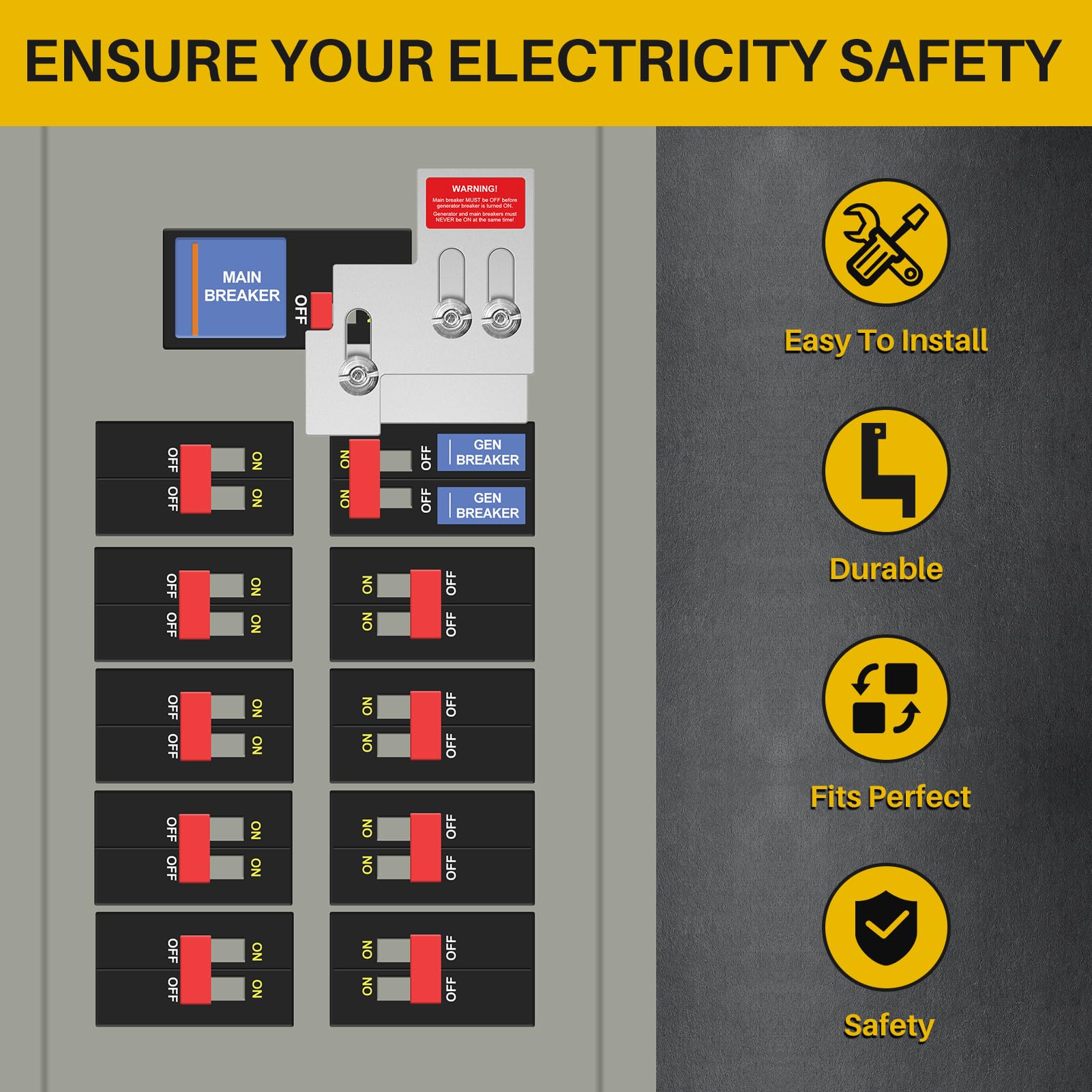 Snapklik.com : Generator Interlock Kit Suitable For Square D QO Or ...