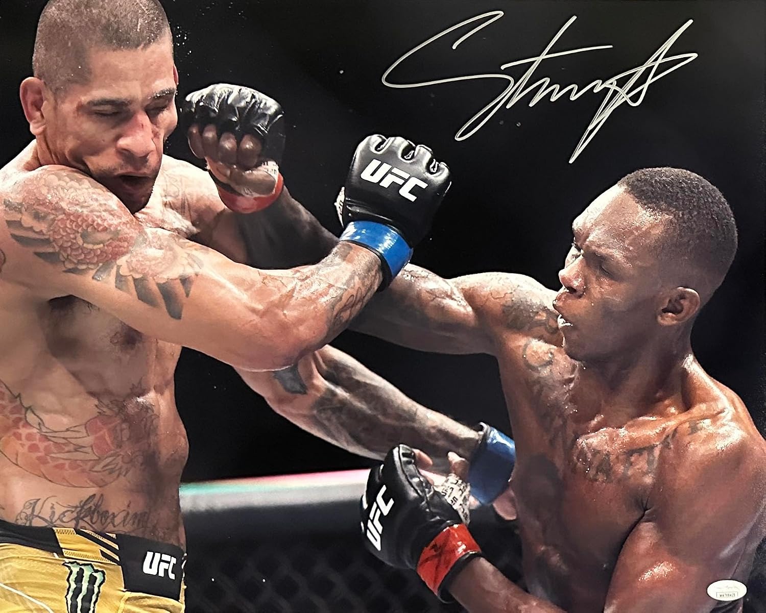 Israel Adesanya autographed signed 16×20 photo UFC Alex Pereira JSA ...