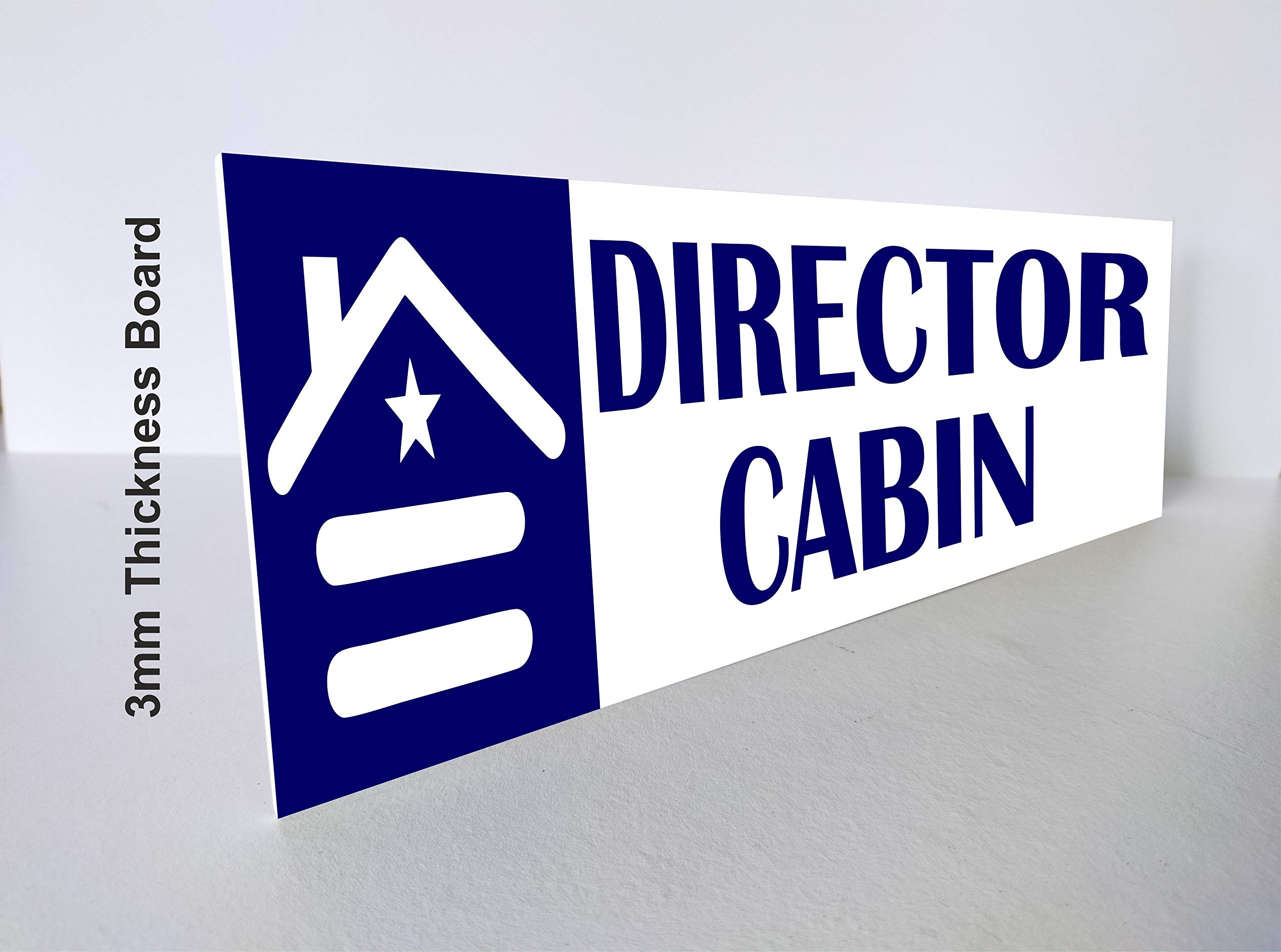 Buy SIGN EVER Director Cabin Sign Boards Stylish Blue Colored For Bank ...