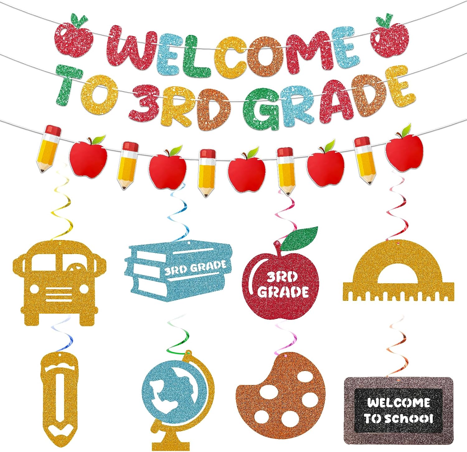 Welcome to 3rd Grade Banner First Day of 3rd Grade Banner Hanging ...