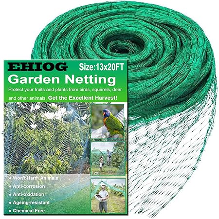 Amazon.com : EHIOG Bird Netting, Garden Net Doesn't Tangle and Reusable ...