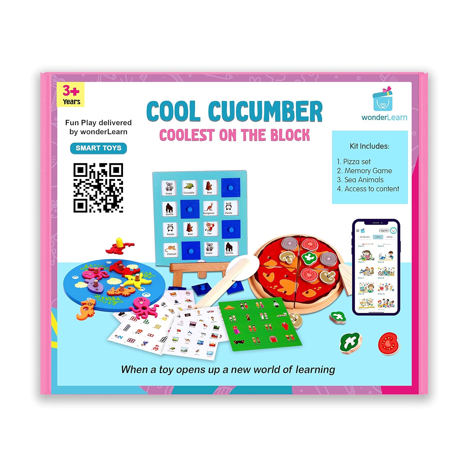 Buy Wonderhood Fun Learning Educational Toys/Activity/Gift for 3 to 5 Year Old Boy/Girl/Toddler/Child-STEM Memory Games, Pizza Set, Fishing Game, Doctor Kit, Motor Skill, Pretend Play Toy(Cool Cucumber) Online at Low Prices in buy-wonderhood-fun-learning-educational-toys-activity-gift-for-3-to-5-year-old-boy-girl-toddler-child-stem-memory-games-pizza-set-fishing-game-doctor-kit-motor-skill-pretend-play-toy-cool-cucumber-online-at-low-prices-in