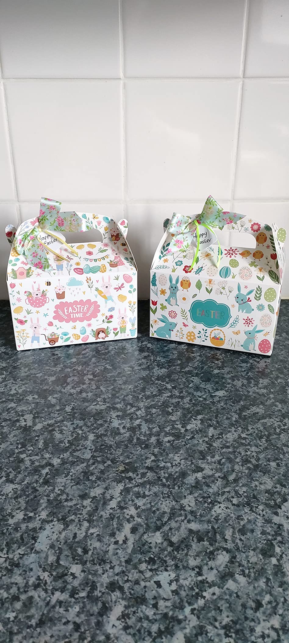 Aviski 12pcs Easter Treat Boxes Happy Easter Gift Boxes Bunny Eggs ...