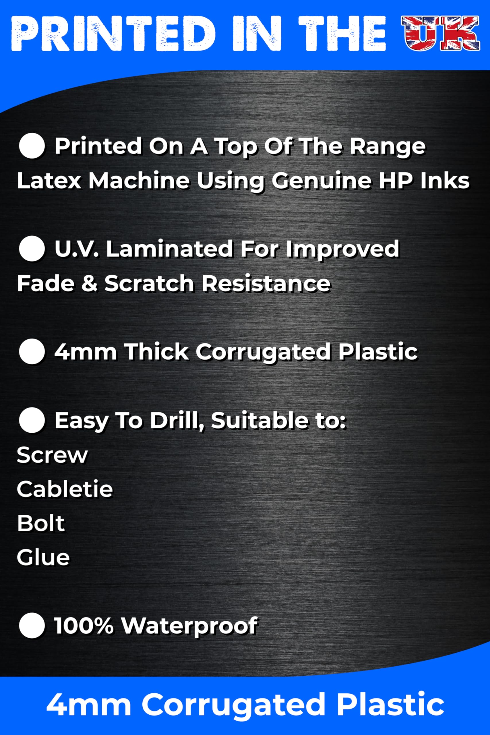 Warning Environmental Hazard Sign Board Durable Correx Plastic 300mm x ...