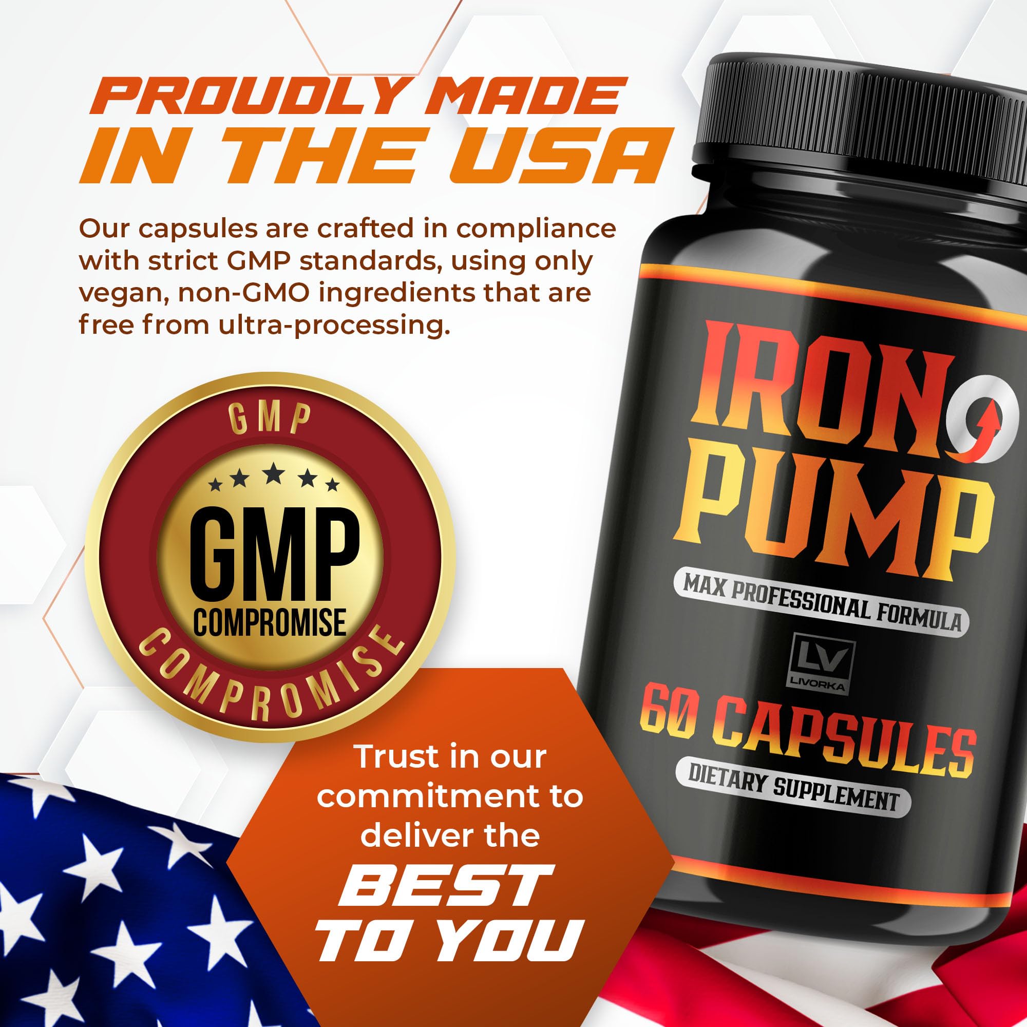 Snapklik.com : (2 Pack) Iron Pump Pills, Iron Pump, Iron Pump Capsules, Iron Pump Formula, Iron ...