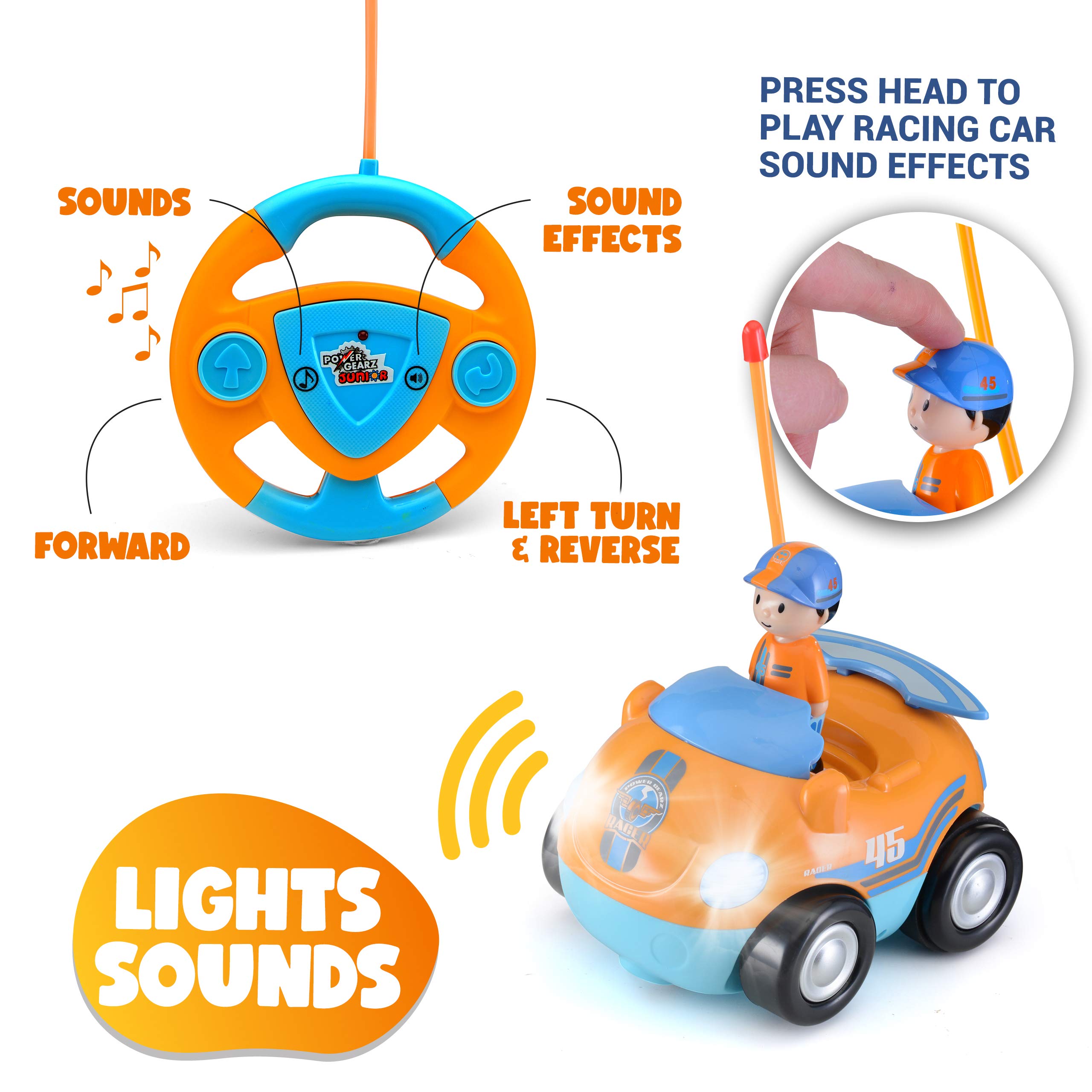 Snapklik.com : Flybar Power Gearz Jr. My First Cartoon RC Race Car ...