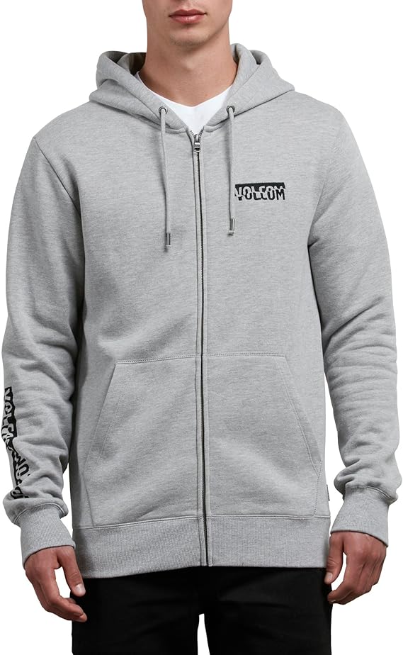 Volcom Men's Supply Stone Zip Up Fleece Hoodie, Grey, L at Amazon Men’s ...
