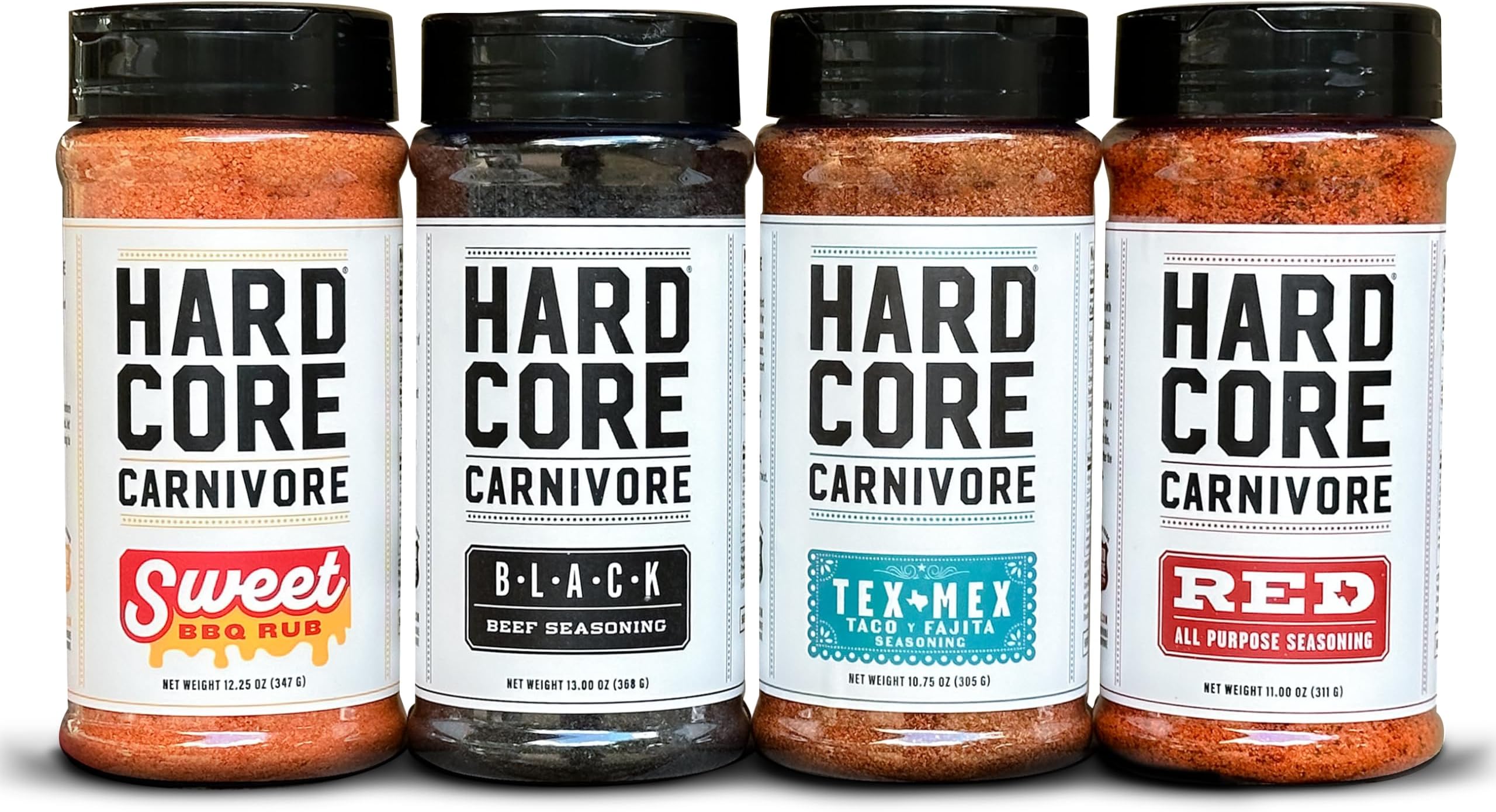 Amazon.com : Hardcore Carnivore CORE PACK: Black beef seasoning, Red ...