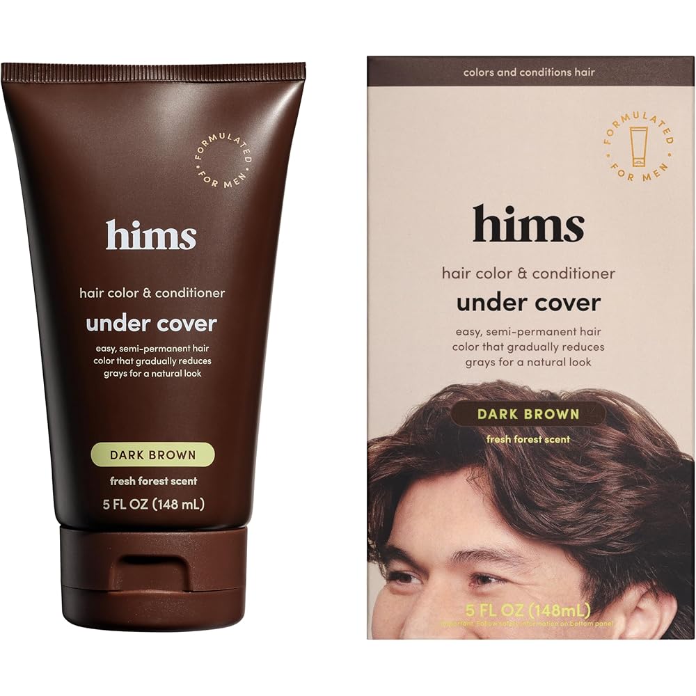 $3/mo - Finance hims Under Cover Hair Color & Conditioner - Dark Brown ...