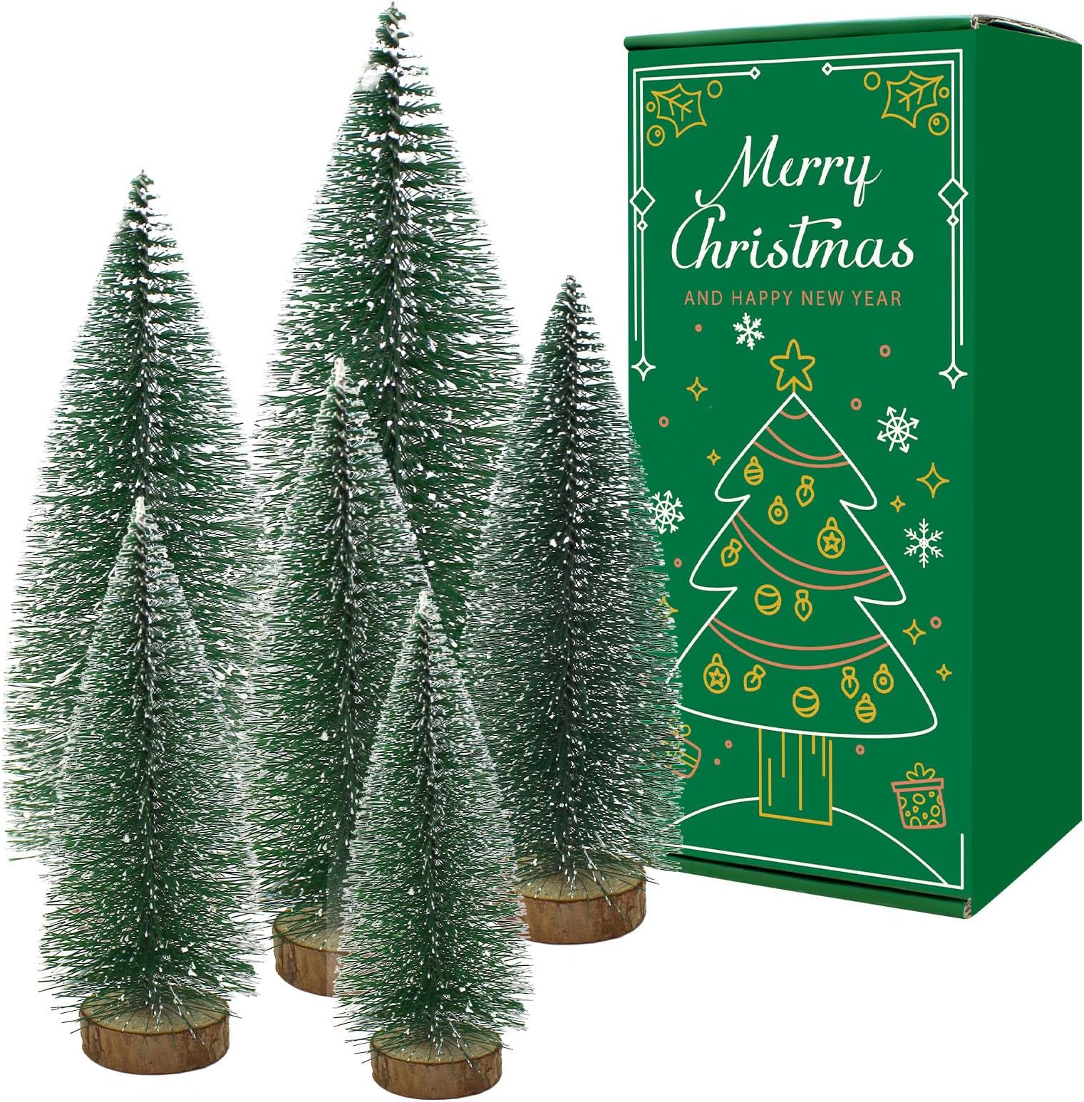 Amazon.com: Small Christmas Tree,Mini Christmas Tree, Mini Pine Tree ...