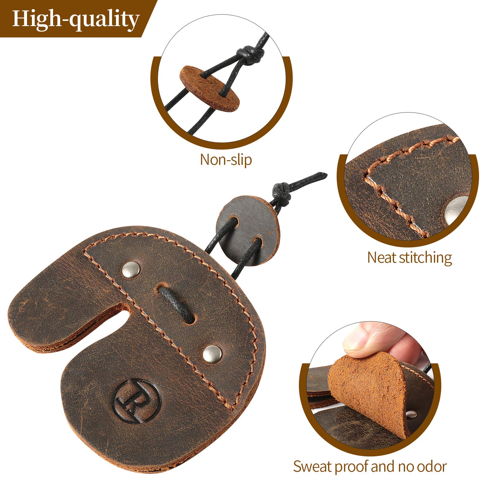 Snapklik.com : Leather Archery Finger Tabs,Handmade Archery Finger ...