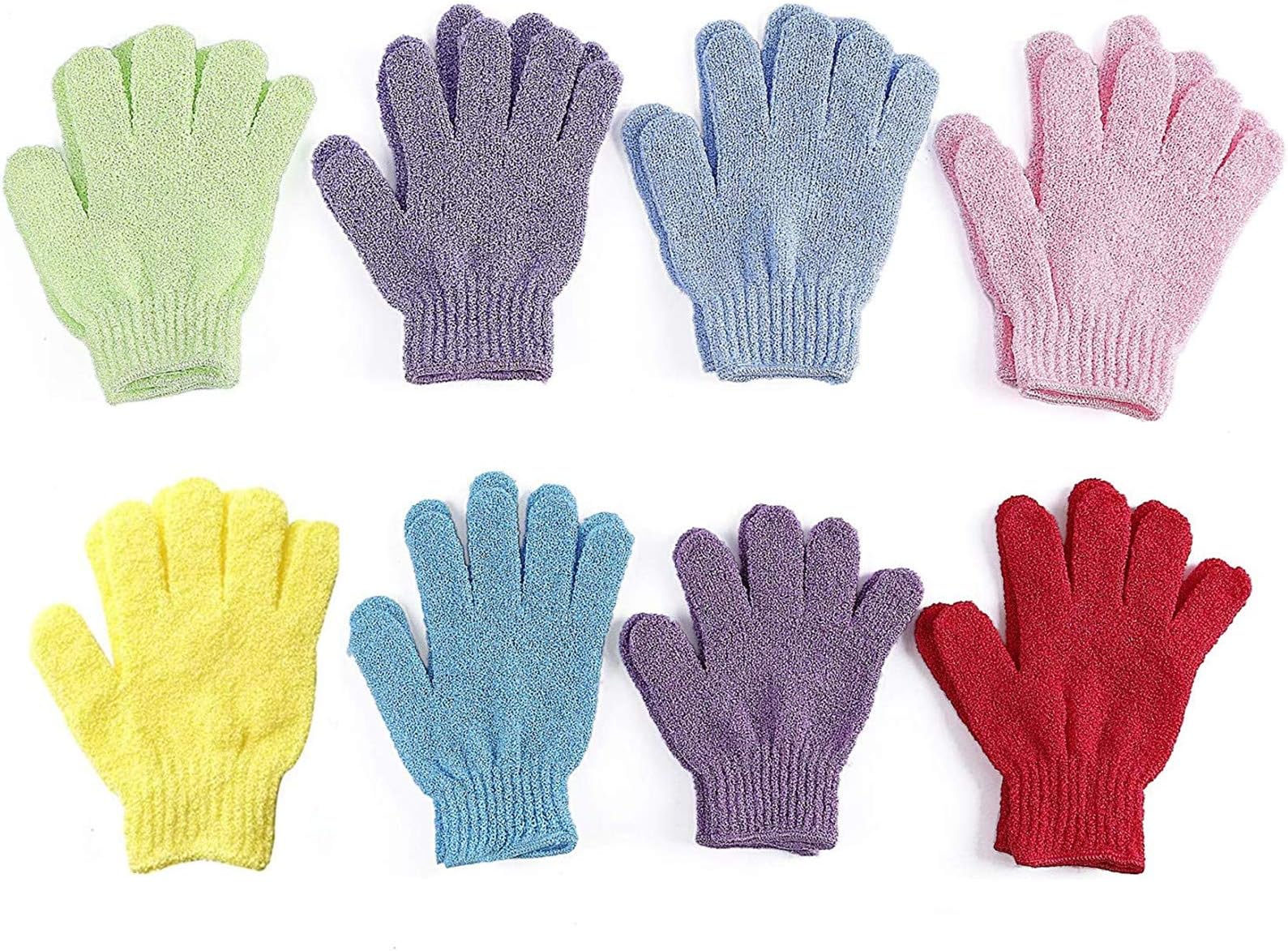 Amazon.com : ATB 4 Pairs Exfoliating Gloves - Premium Scrub Wash Mitt ...