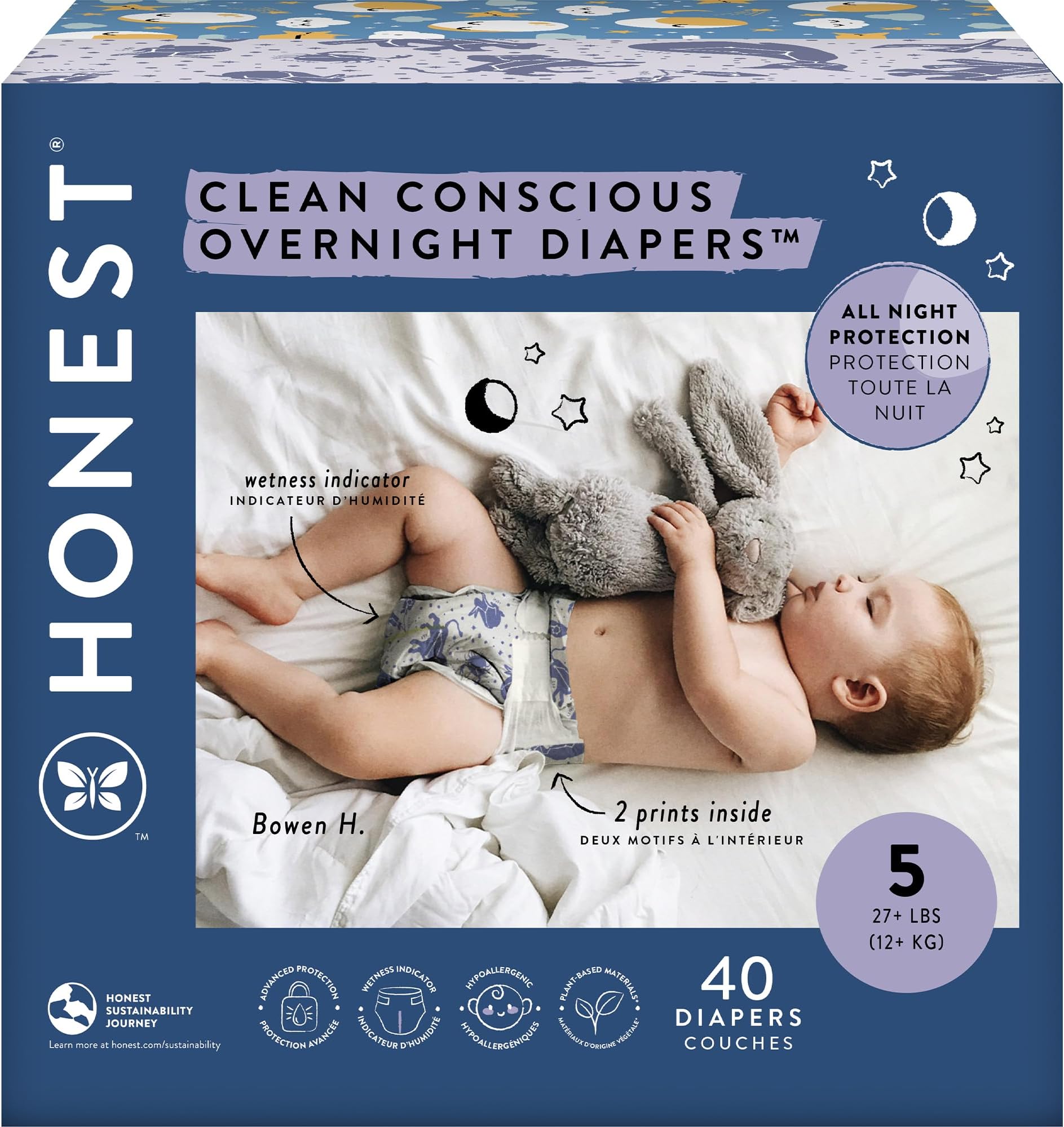 Amazon.com: HUGGIES OverNites Diapers, Size 5 (27+ lb.), 18 ct ...