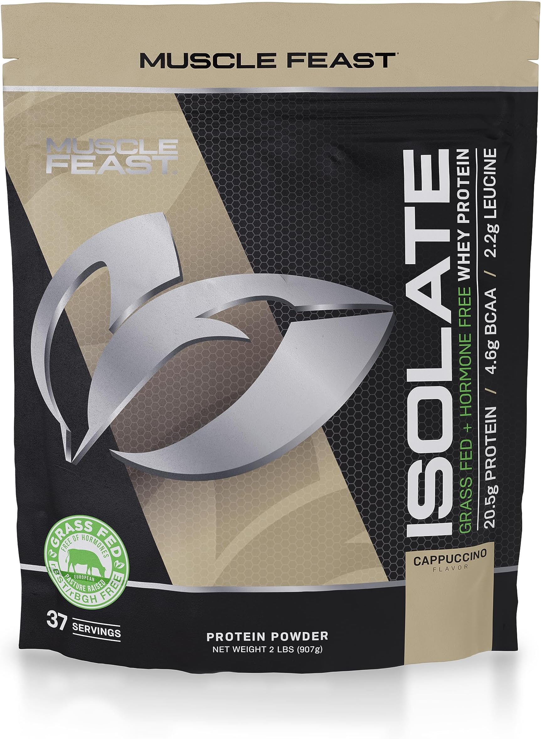 Amazon.com: Muscle Feast Grass-Fed Whey Protein Isolate, All Natural ...