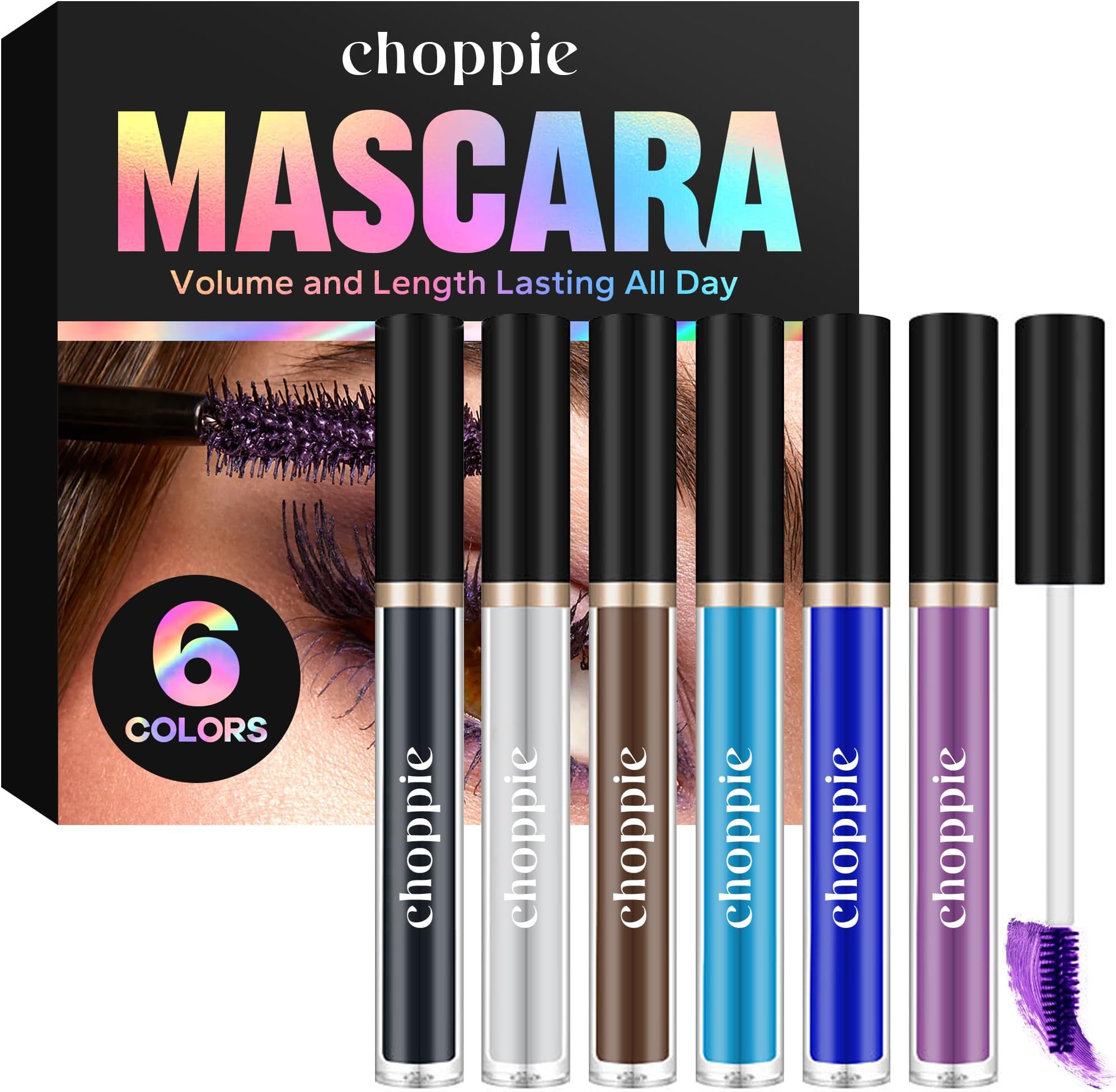 Amazon.com : Colored Mascara Sets, 12 Colors Waterproof Colorful ...